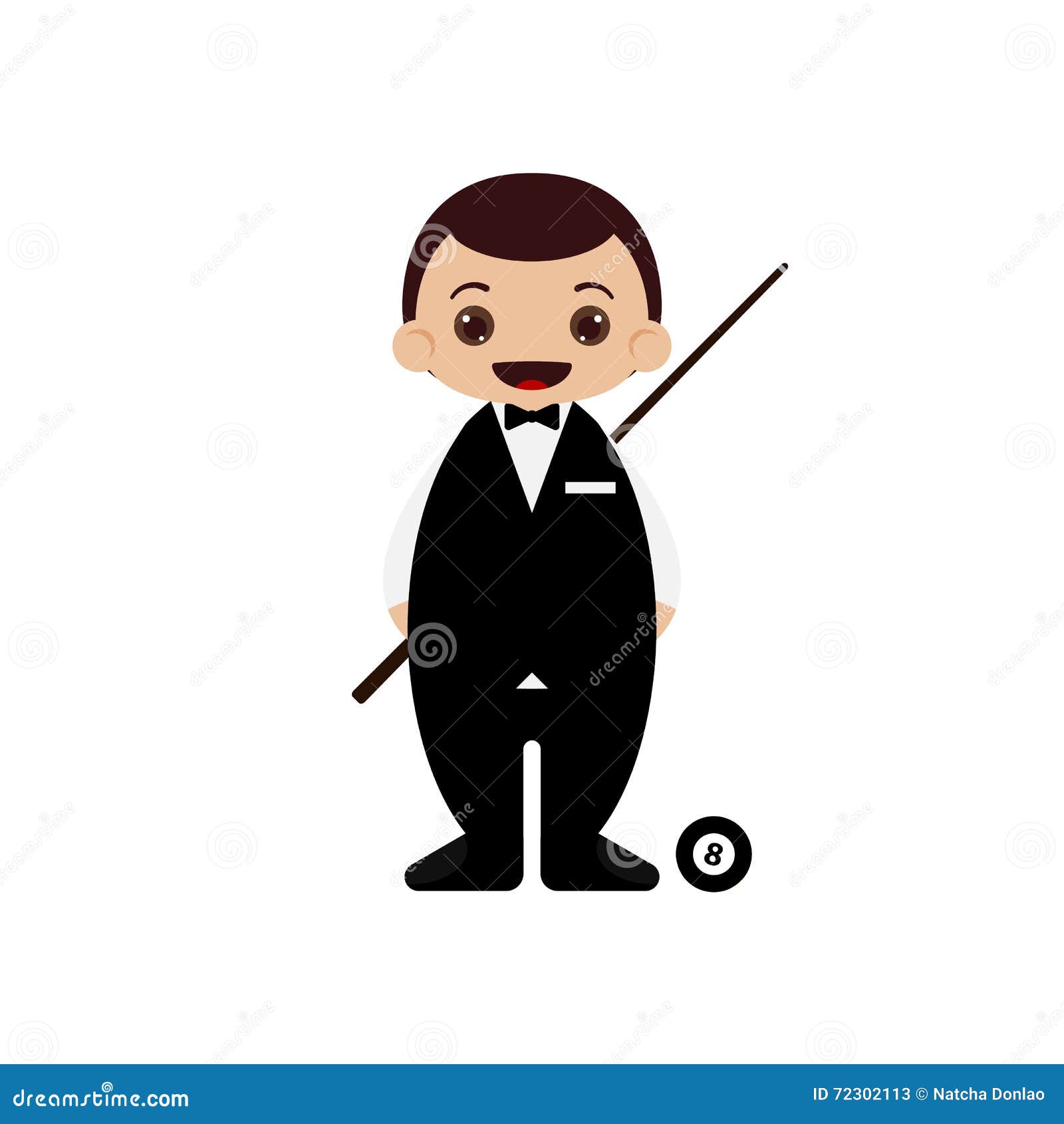 Snooker Player Male Vector. Animated Character Creation Set. Billiard ...