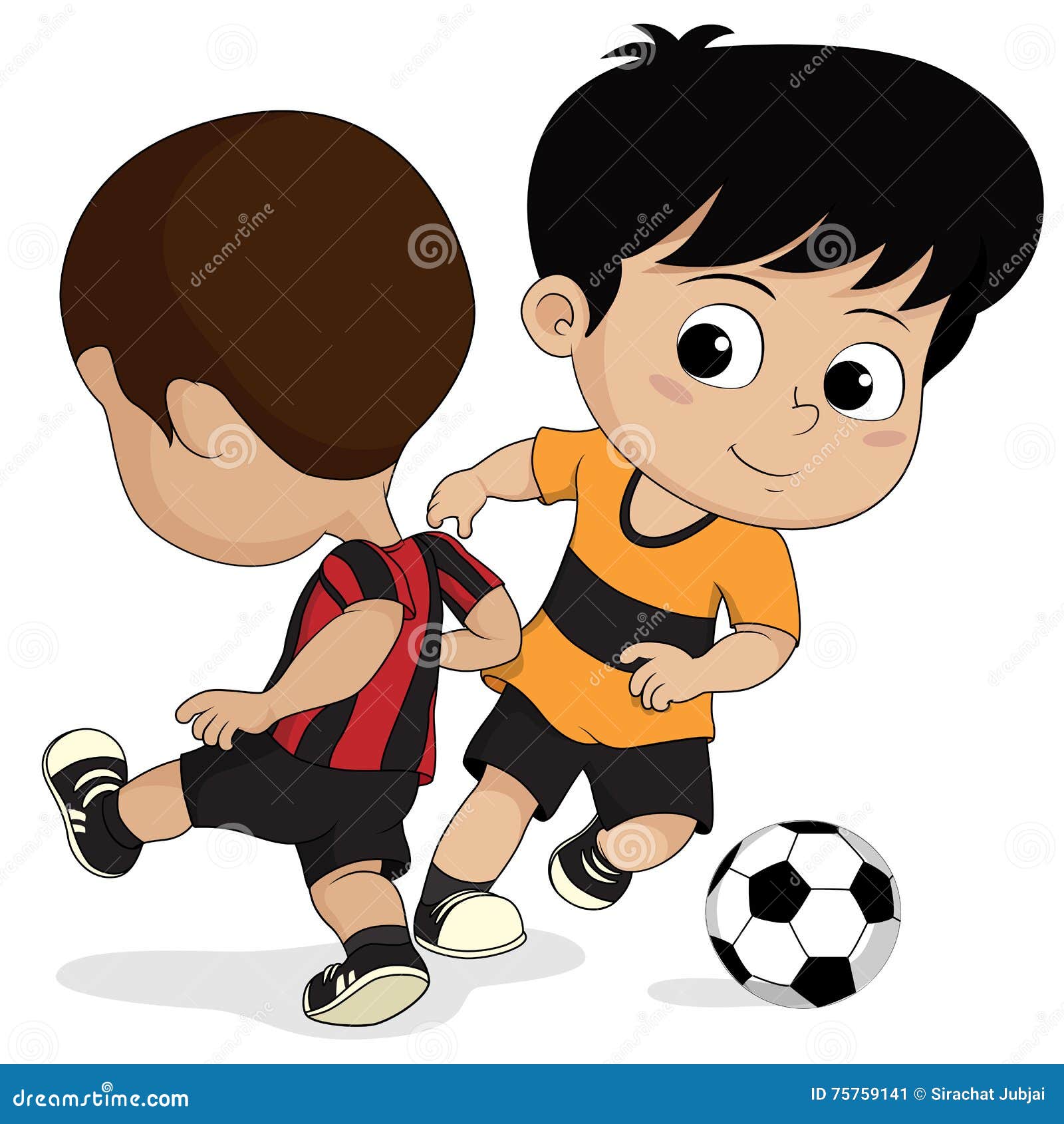 Cartoon Soccer Ball Sad Vector Illustration | CartoonDealer.com #42306890