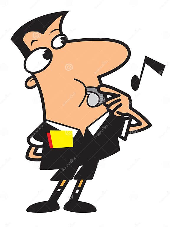 Cartoon soccer referee stock vector. Illustration of soccer - 14836735