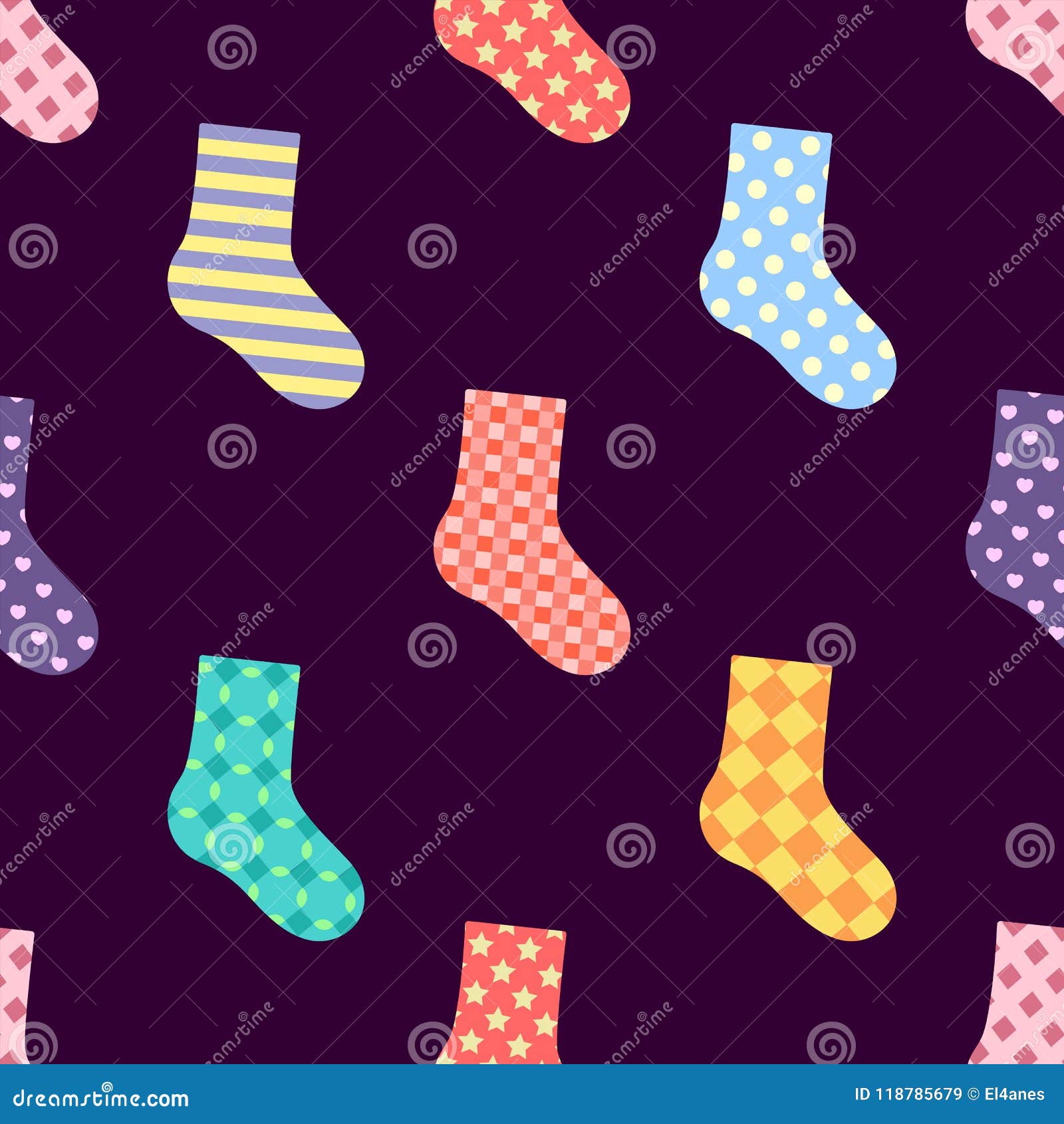 Cartoon Socks. Vector Illustration Stock Vector - Illustration of ...