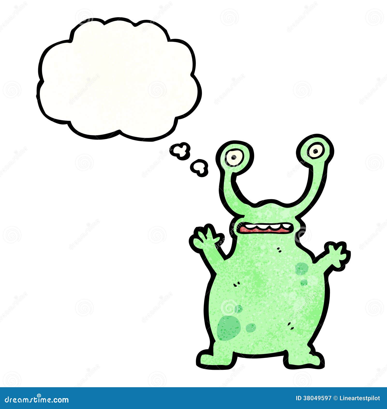 Cartoon space alien stock illustration. Illustration of space - 38049597