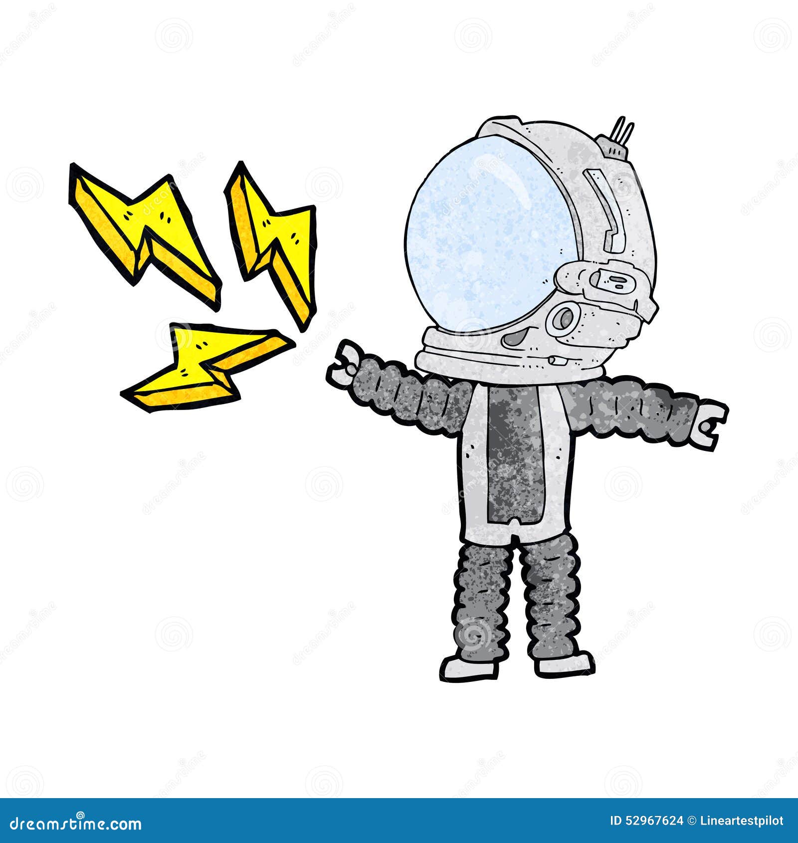 Cartoon space man stock illustration. Illustration of retro - 52967624