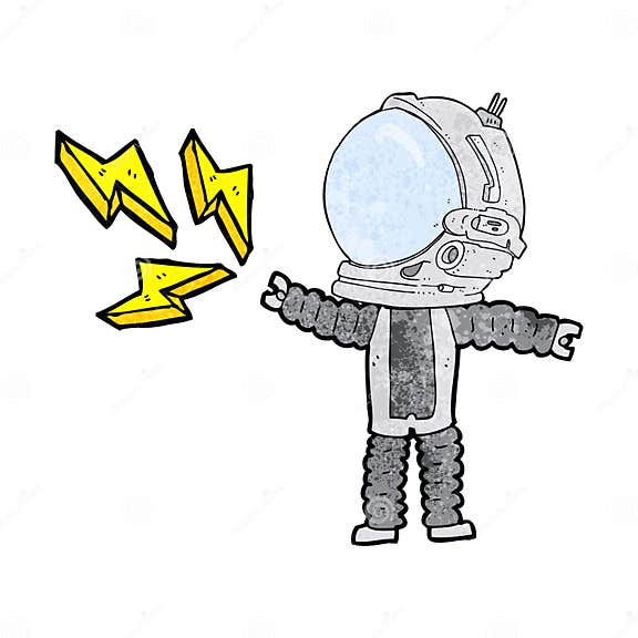 Cartoon space man stock illustration. Illustration of retro - 52967624