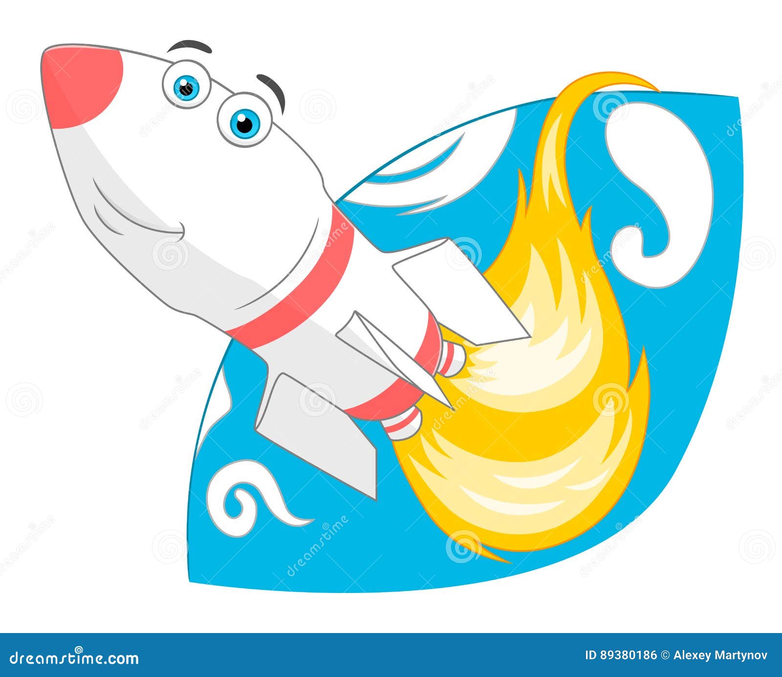 Cartoon space rocket stock vector. Illustration of spaceship - 89380186