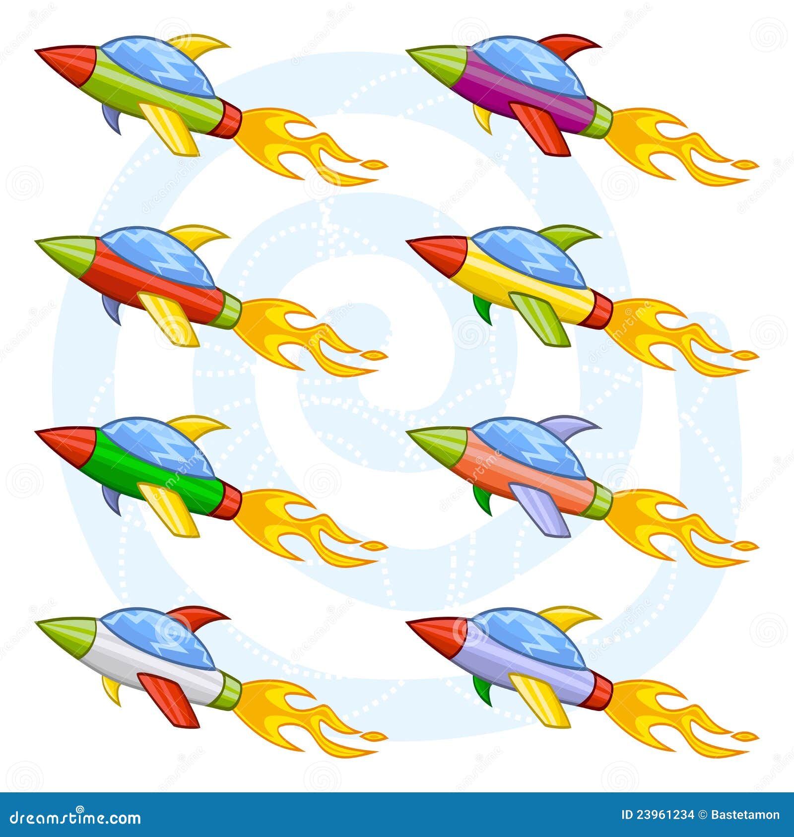 Space Shuttles Fantastic Vector Cartoon Illustration Icons ...