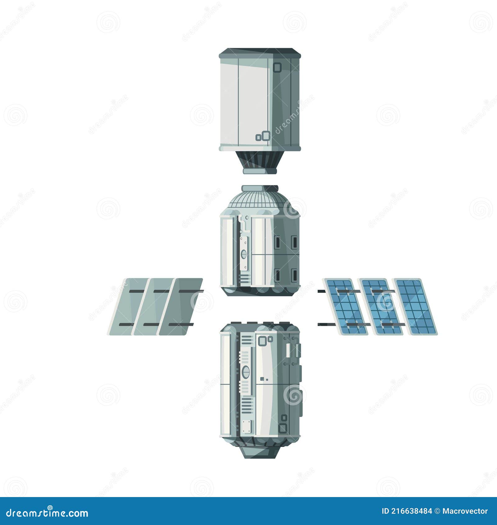 International Space Station Cartoon Stock Illustrations – 313 ...