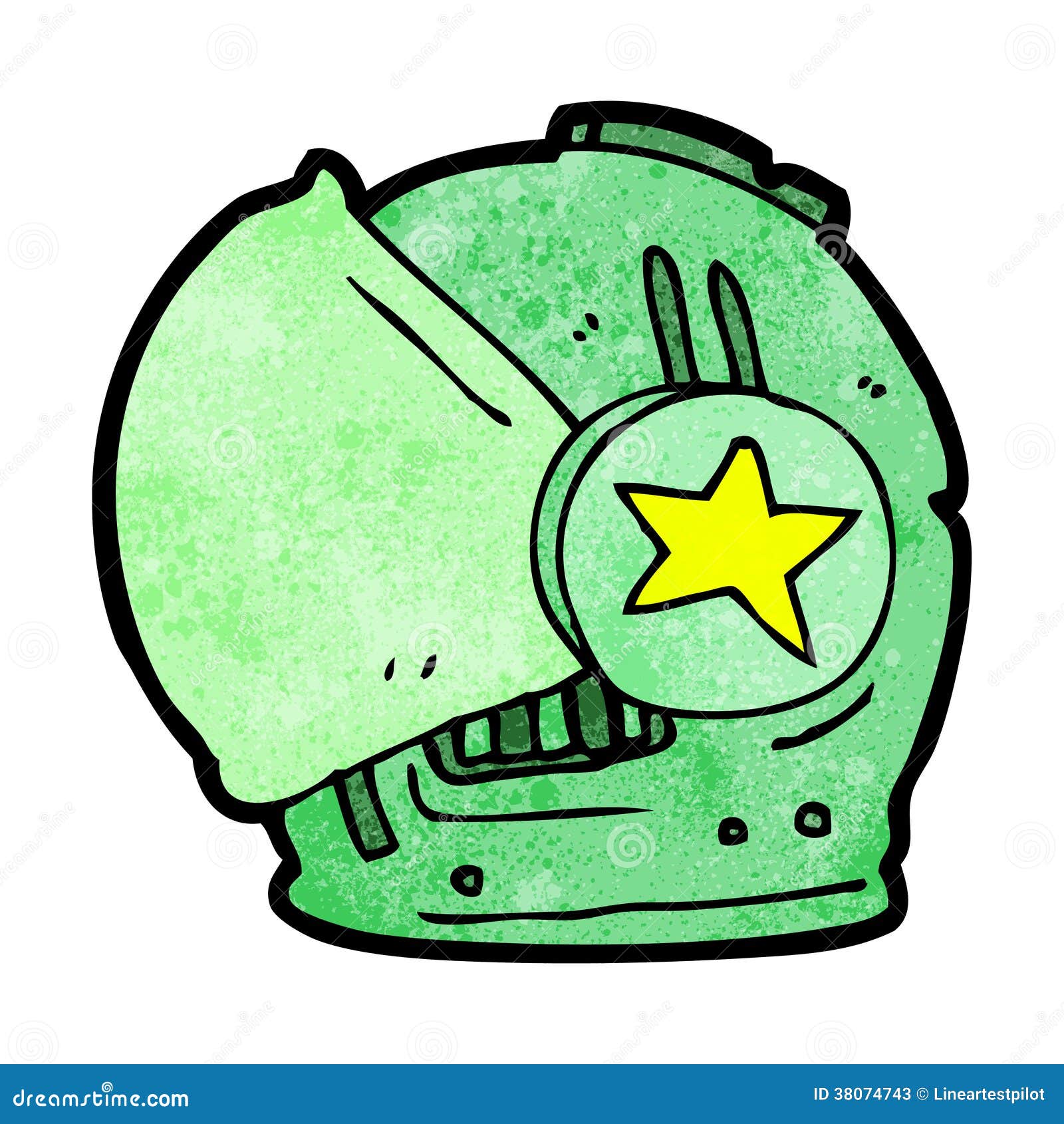 Cartoon spaceman helmet stock illustration. Illustration of traditional ...