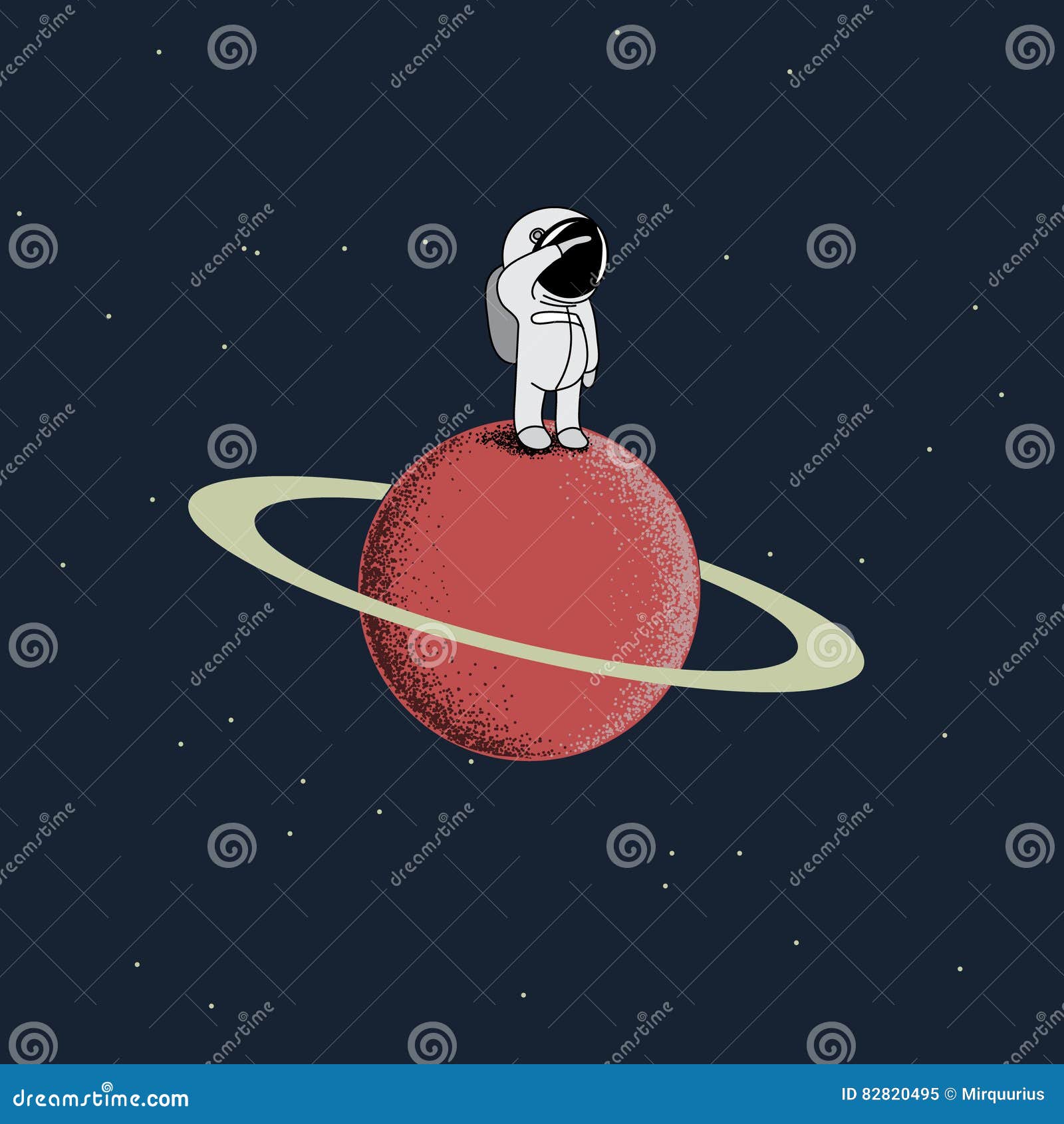 Cartoon Spaceman Looks A Cute Royalty-Free Stock Photo | CartoonDealer ...