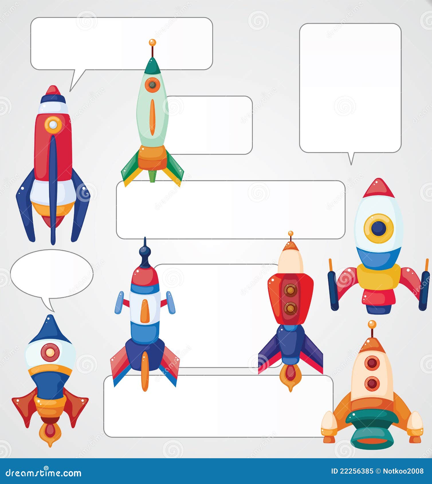 Cartoon spaceship card stock vector. Illustration of decoration - 22256385