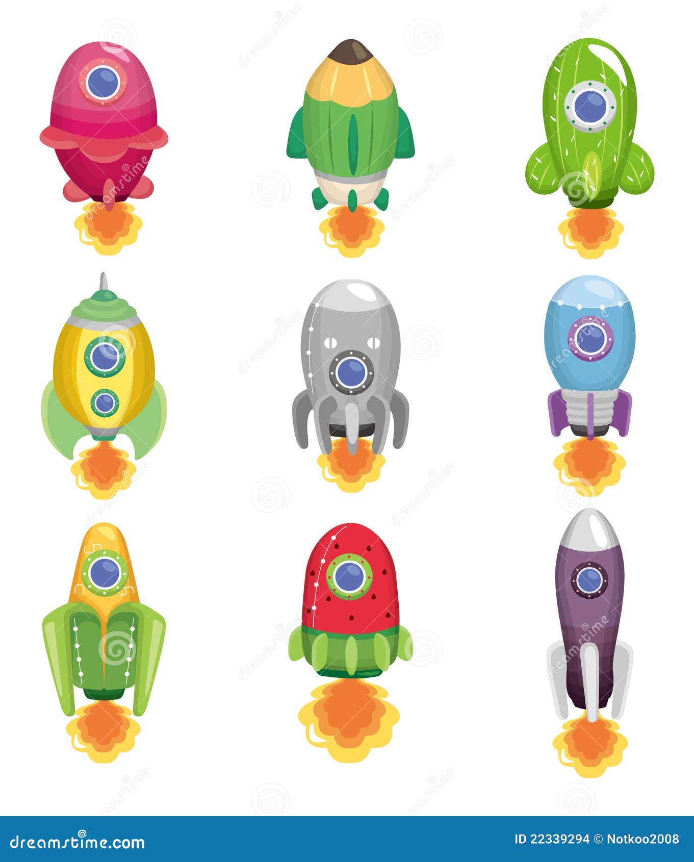 Cartoon Spaceship Icon Stock Images - Image: 22339294