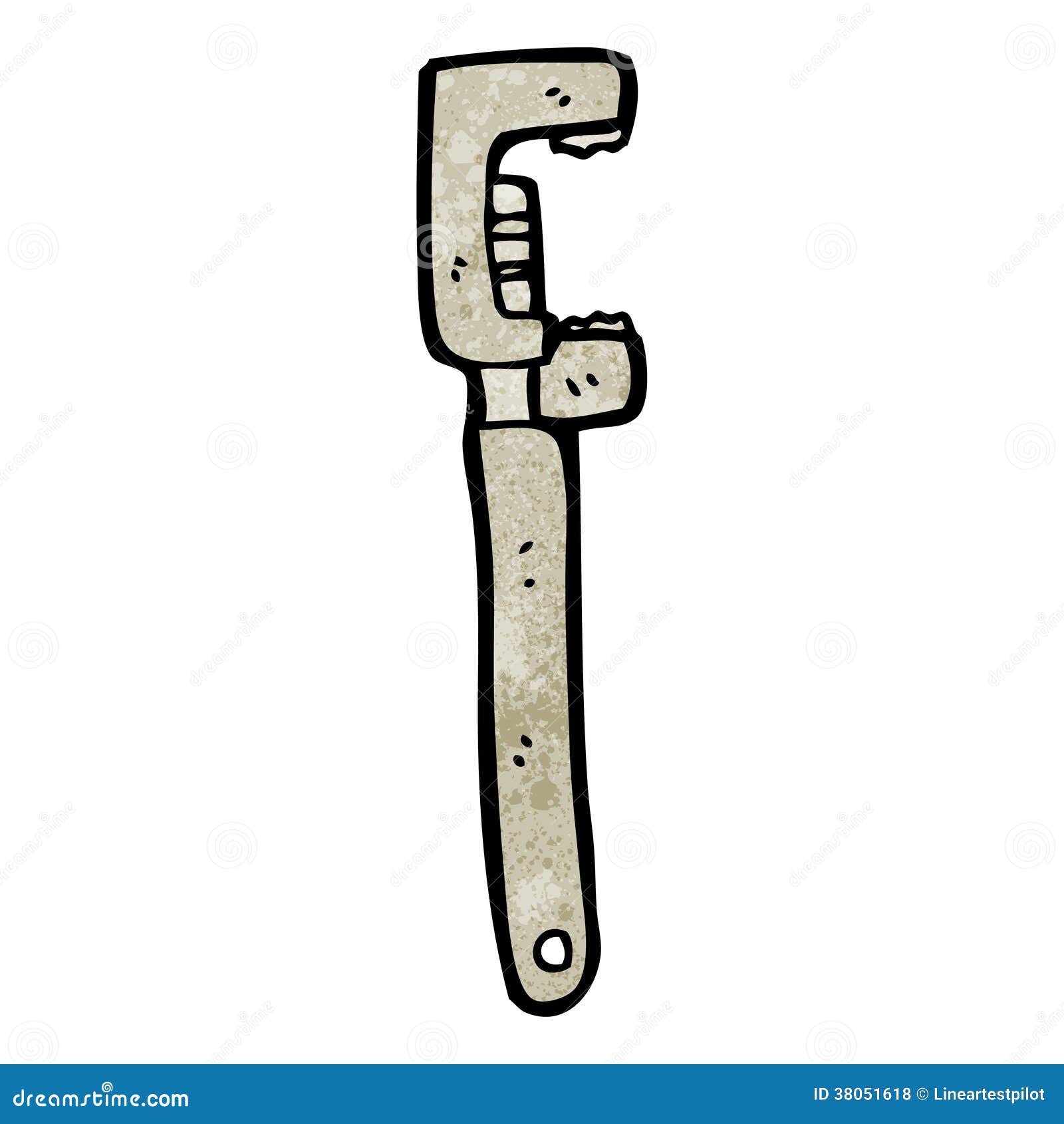 Cartoon spanner stock vector. Illustration of quirky - 38051618