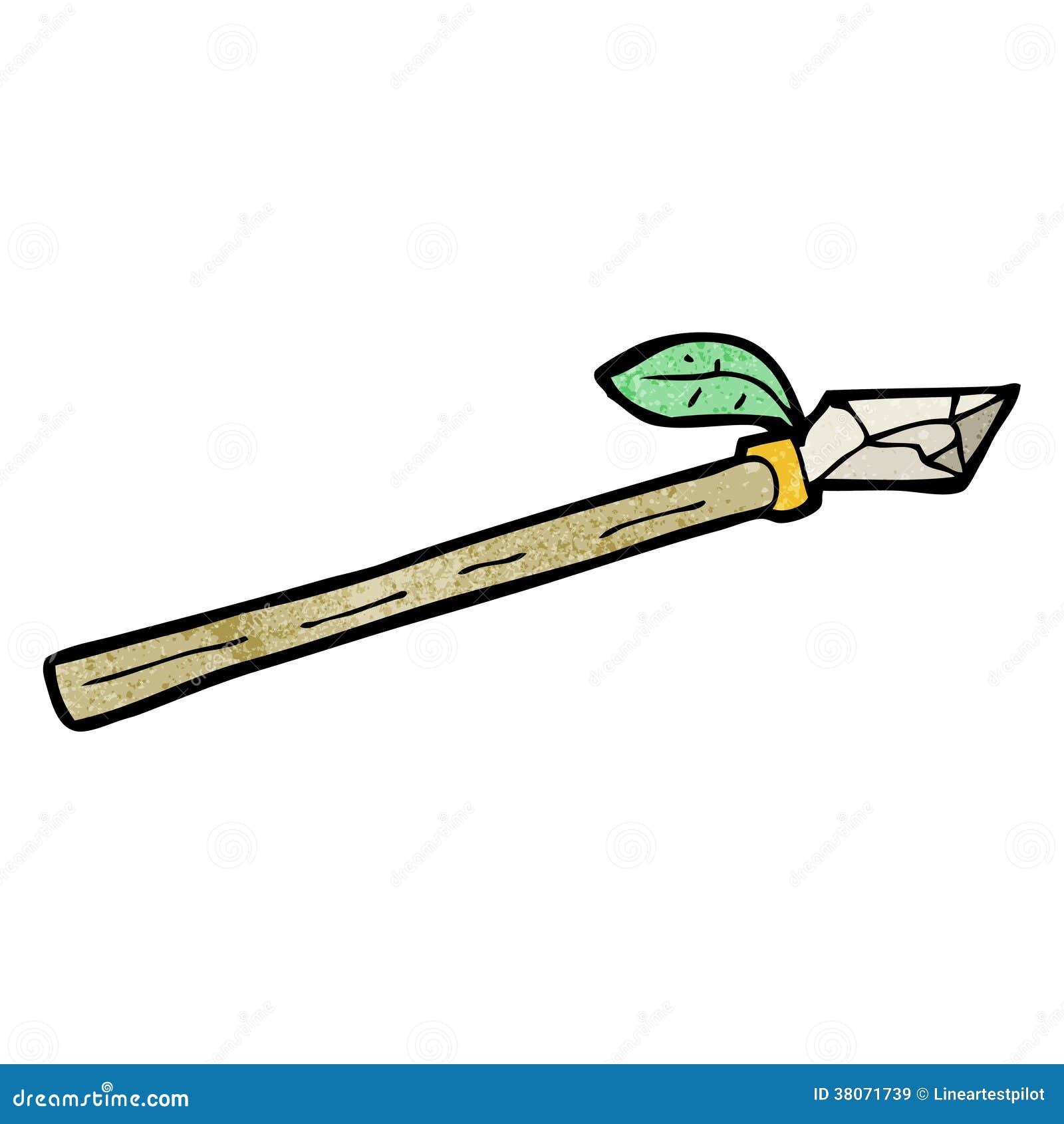 Cartoon spear stock illustration. Illustration of character - 38071739