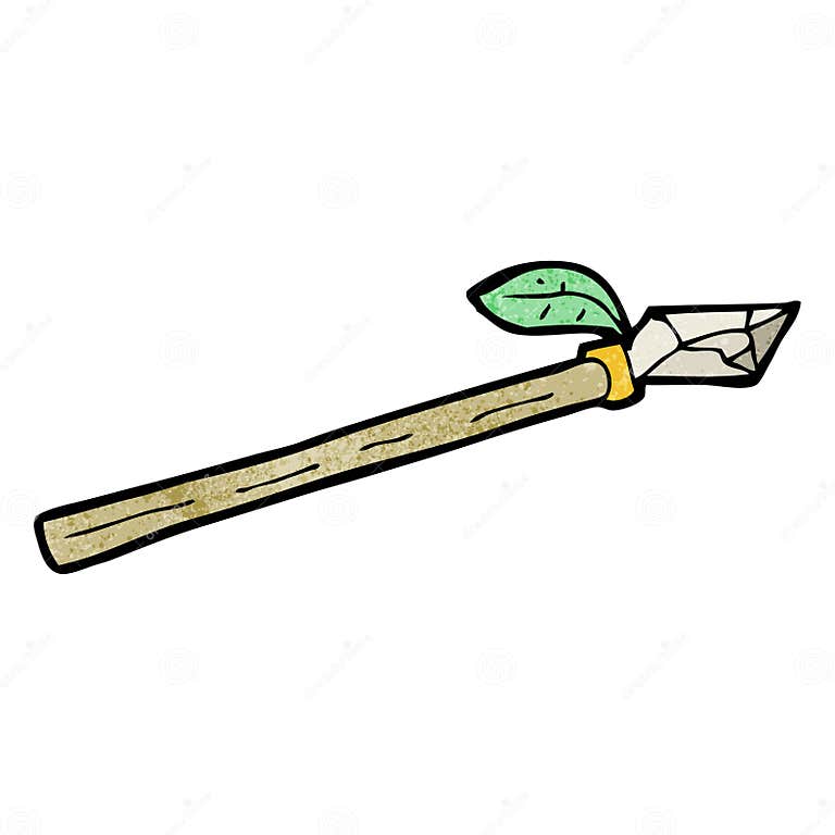 Cartoon spear stock illustration. Illustration of character - 38071739
