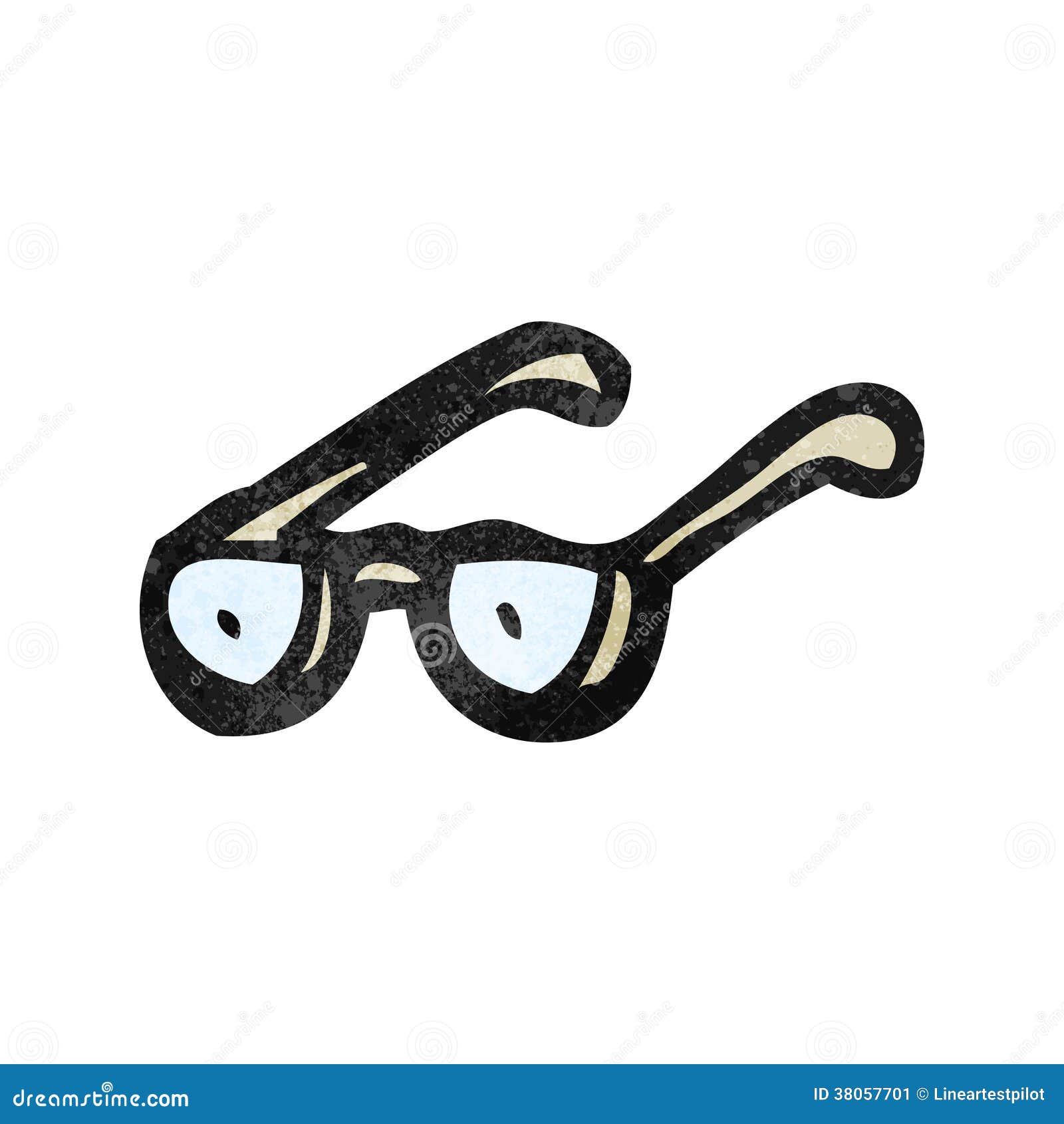 Cartoon spectacles stock vector. Illustration of grunge - 38057701