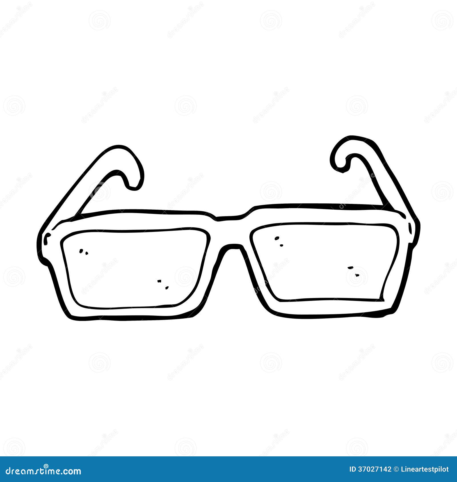 Cartoon spectacles stock illustration. Illustration of retro - 37027142