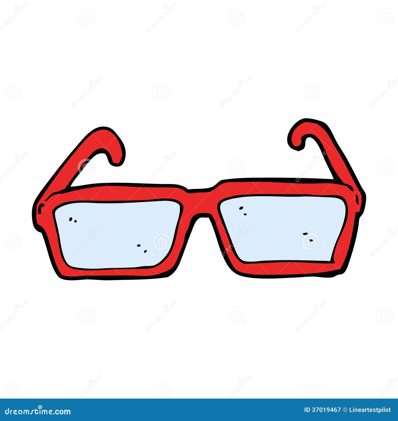 Cartoon spectacles stock vector. Illustration of hand - 37019467