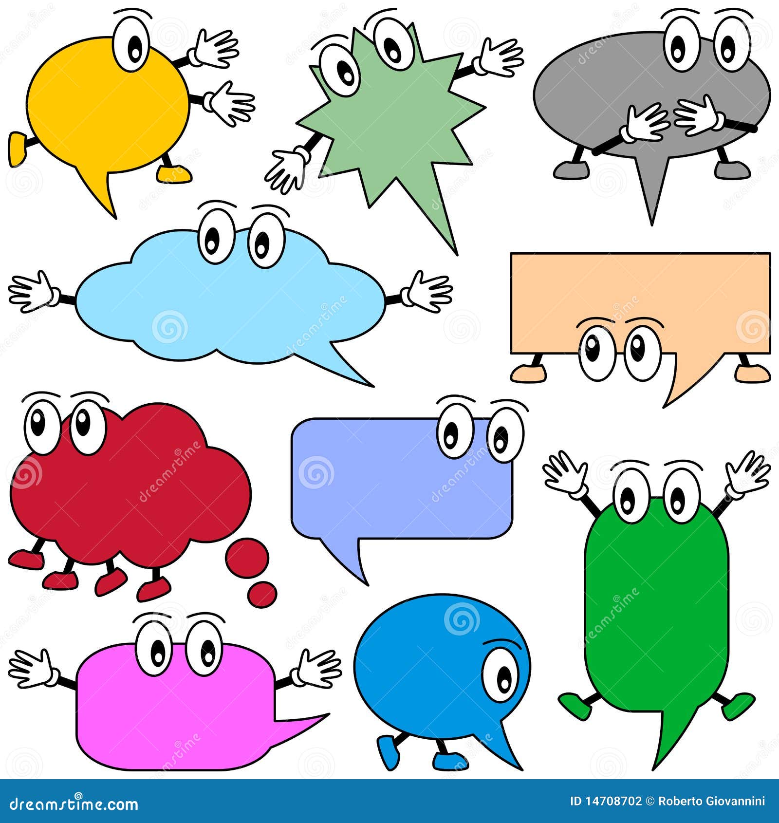 Cartoon Speech Bubbles Vector Illustration | CartoonDealer.com #14708702 Cartoon Speech Bubbles Vector Illustration | CartoonDealer.com #14708702