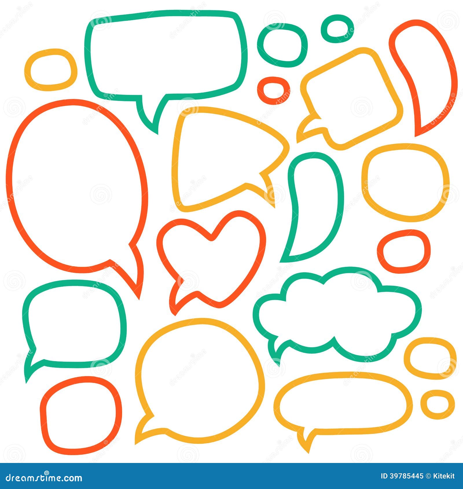 Cartoon Speech Bubbles. Different Sizes and Forms Stock Vector ...