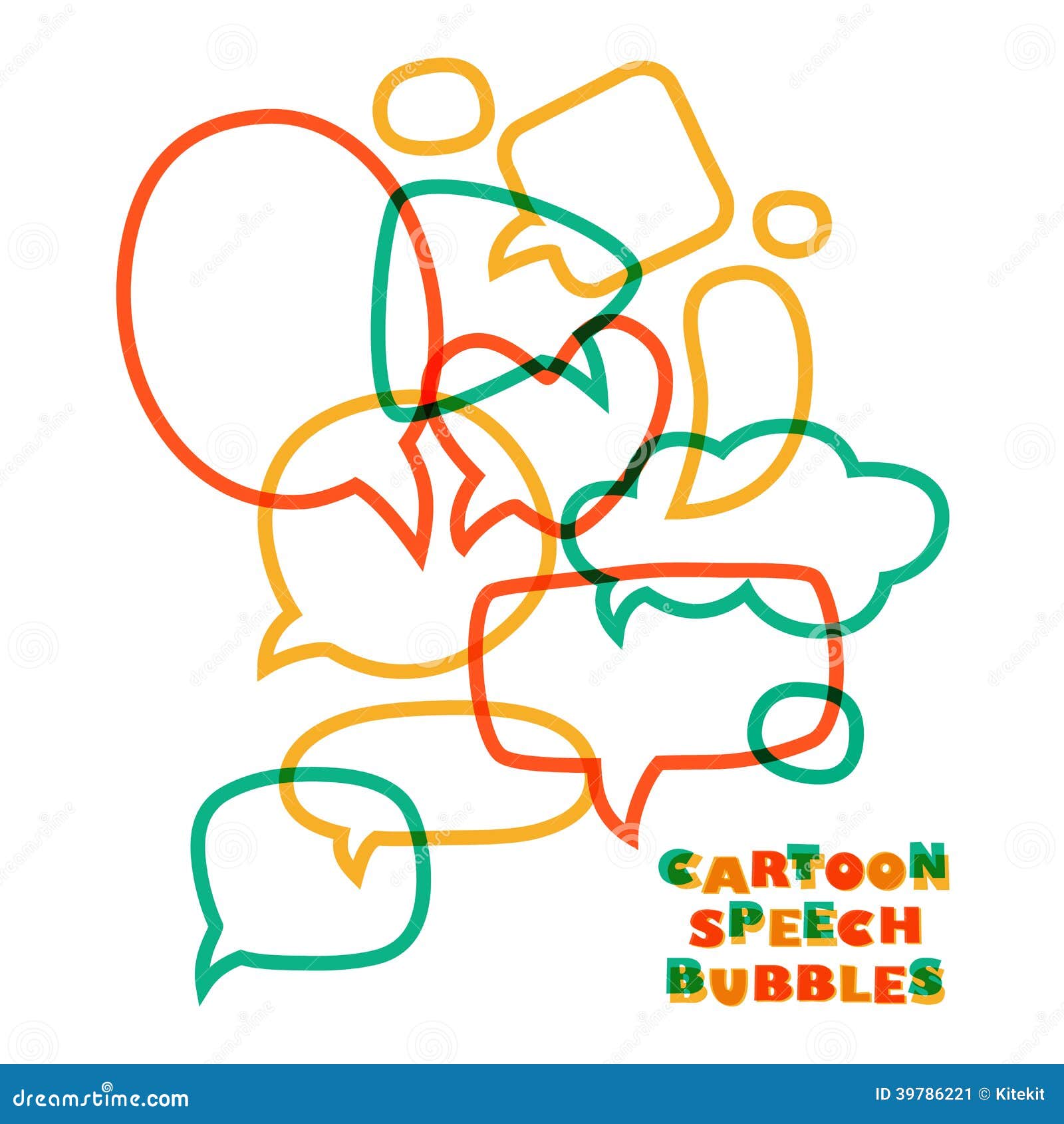 Cartoon Speech Bubbles. Different Sizes and Forms Stock Vector ...