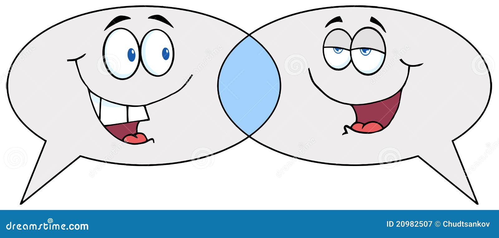 Cartoon Speech Bubbles Speak Stock Vector - Illustration of comment ...