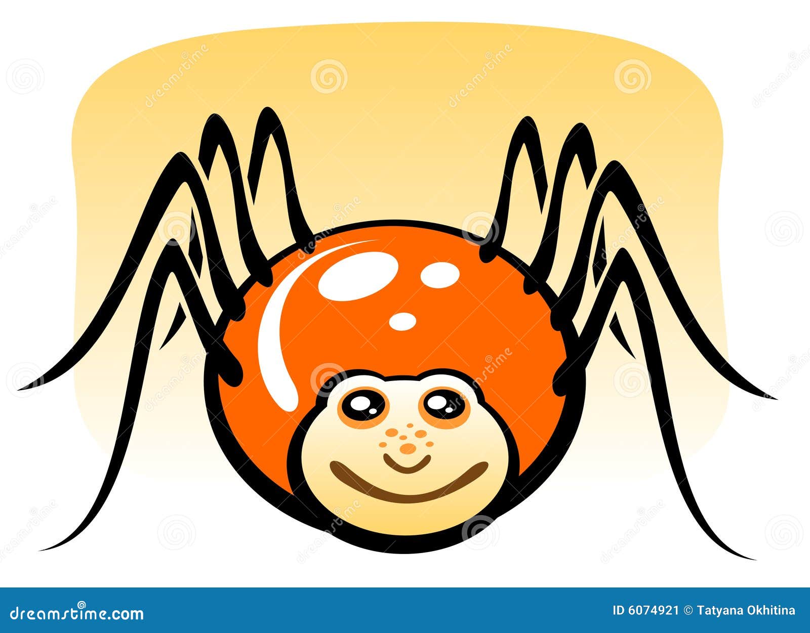 Cartoon Spider Stock Image - Image: 6074921