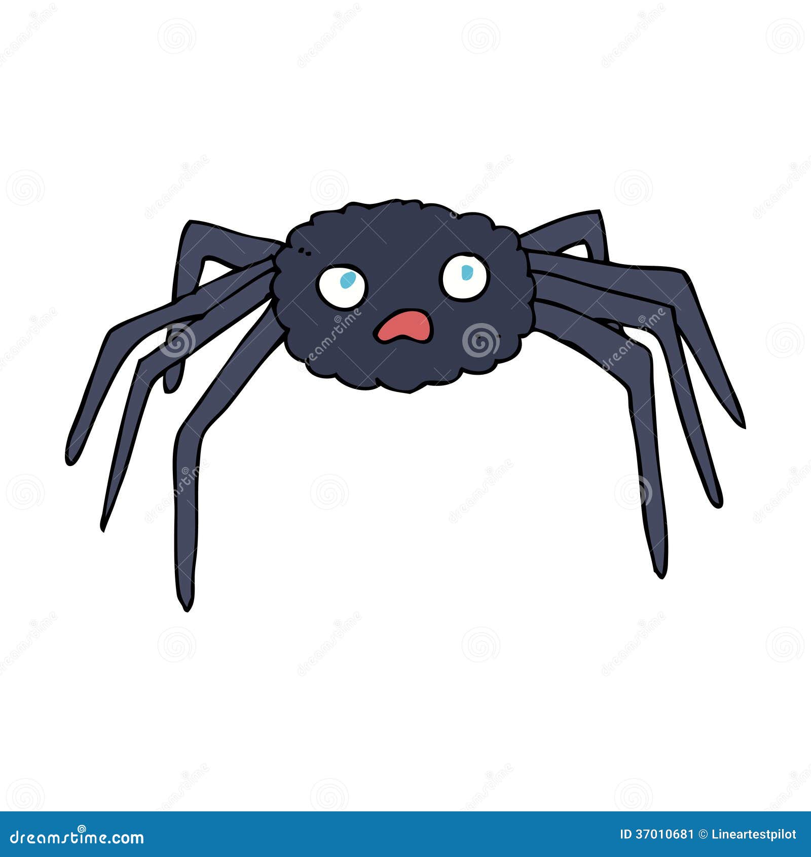 Cartoon spider stock vector. Illustration of character - 37010681