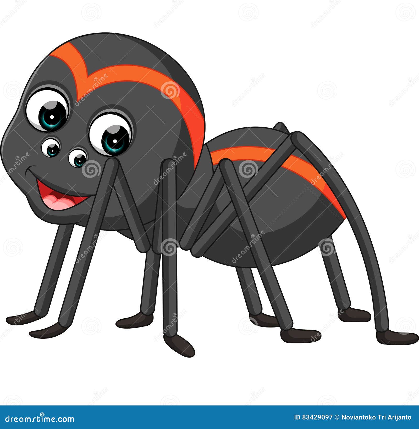 Cartoon spider tarantula stock vector. Illustration of arachnophile ...