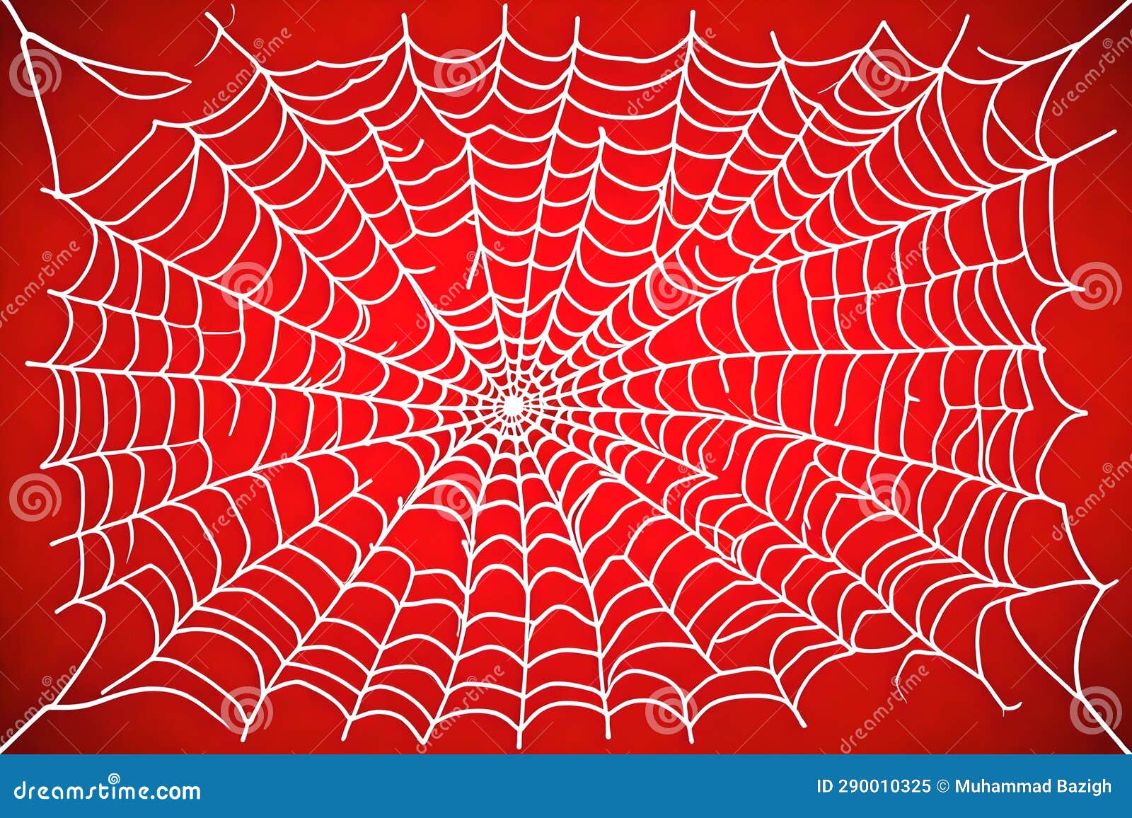 Cartoon Spiderweb on a Crimson Backdrop. a Flat Vector Pictogram of a ...