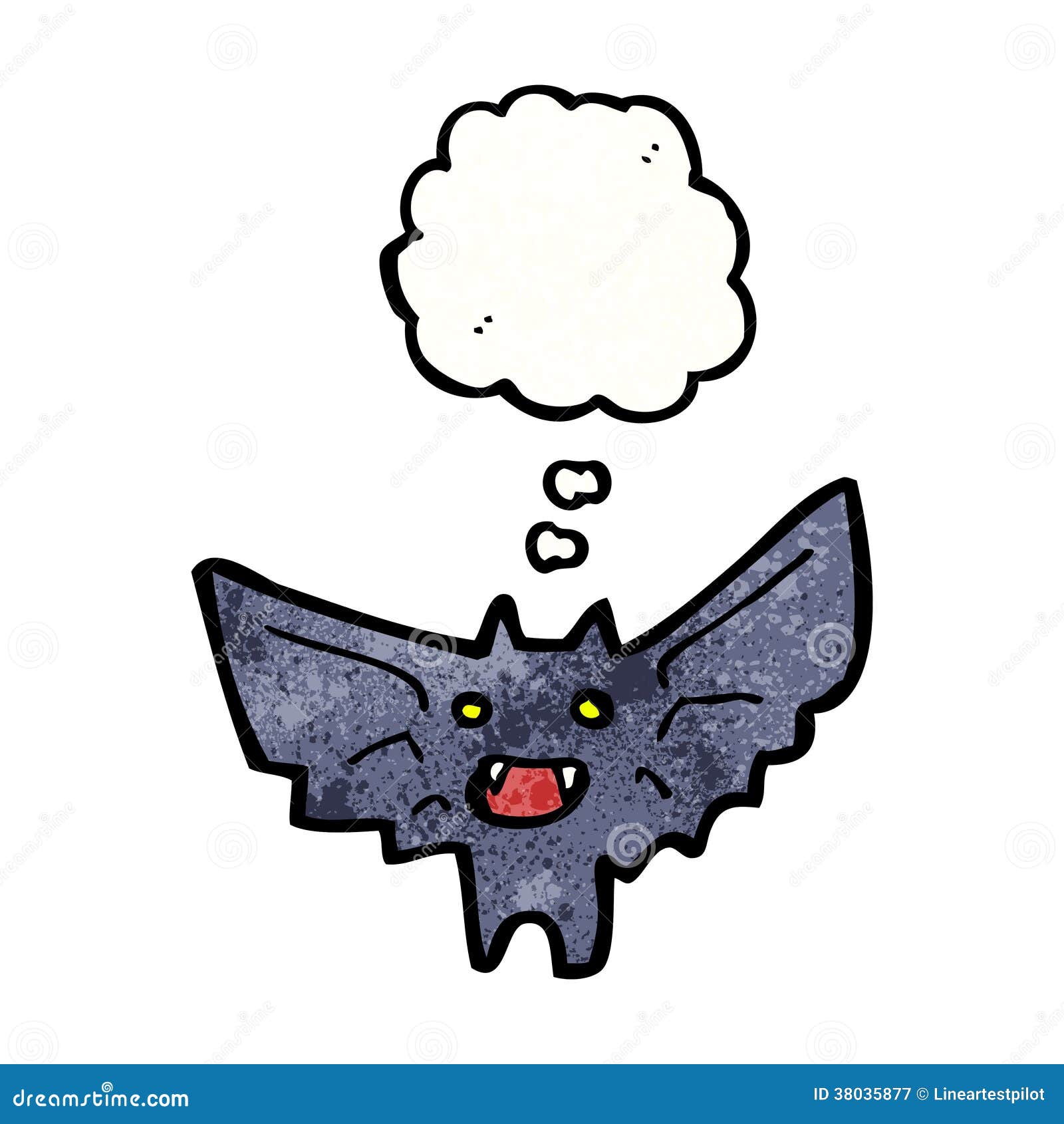Cartoon spooky bat stock vector. Illustration of hallo - 38035877