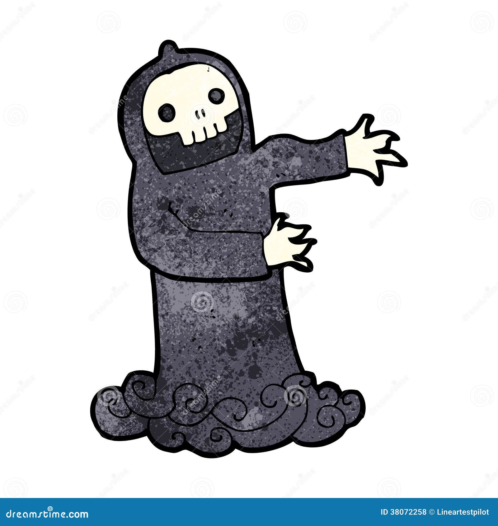 Cartoon spooky ghoul stock illustration. Illustration of drawing - 38072258
