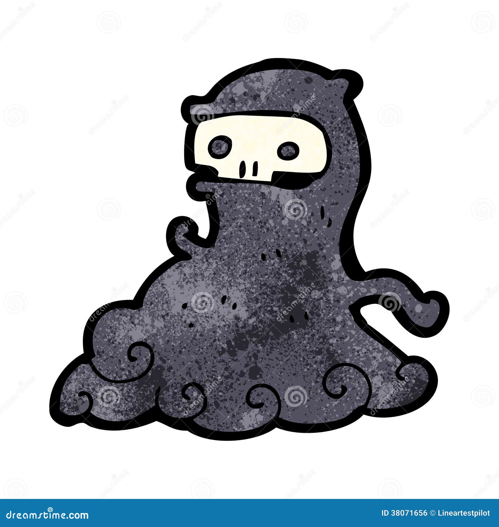 Cartoon Spooky Halloween Ghoul Stock Illustration - Illustration of ...