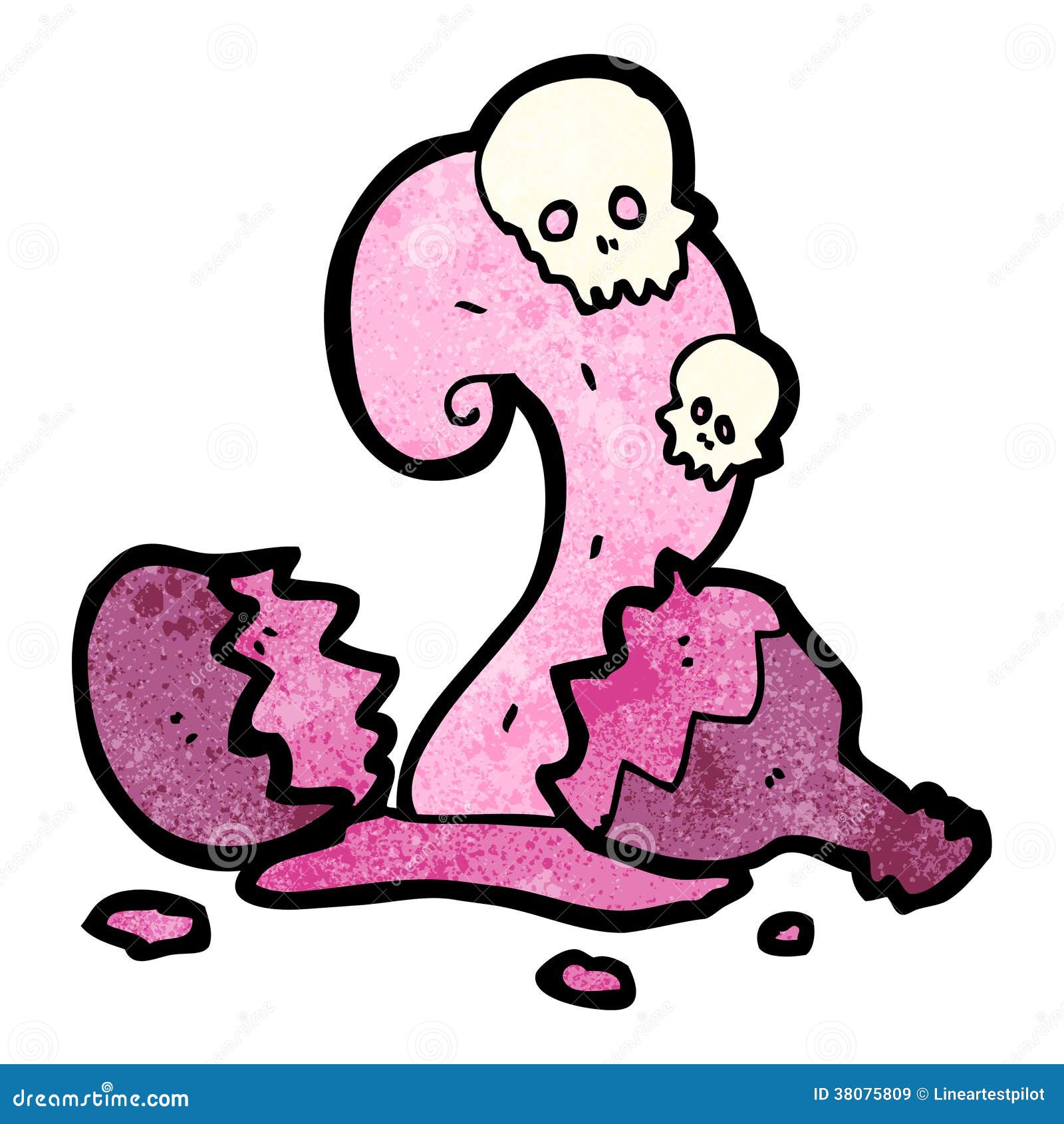 Cartoon Spooky Potion Breaking Stock Illustration - Illustration of ...