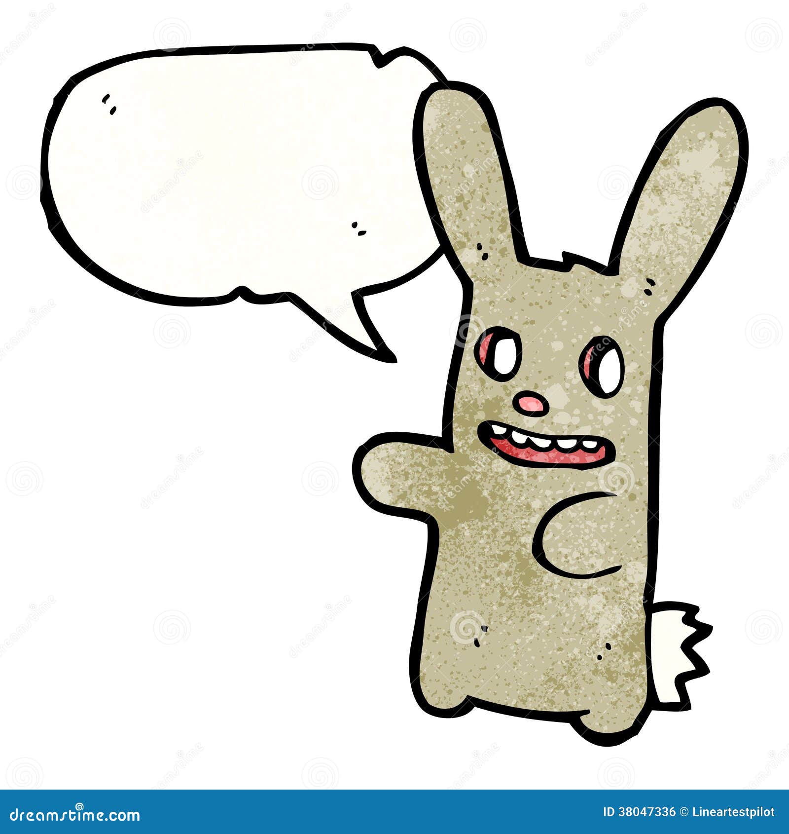Cartoon spooky rabbit stock vector. Illustration of texture - 38047336
