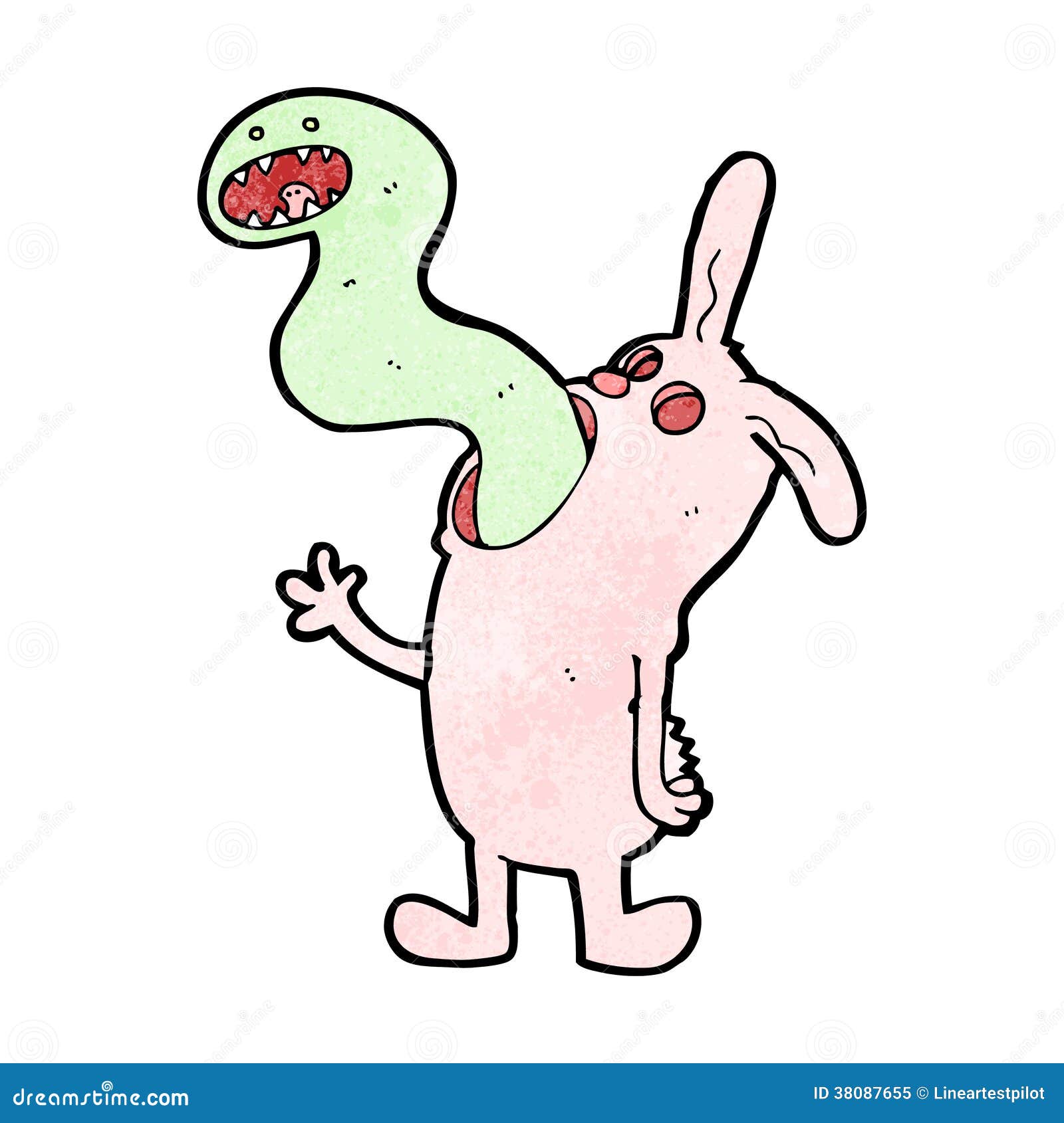 Cartoon spooky rabbit stock vector. Illustration of character - 38087655