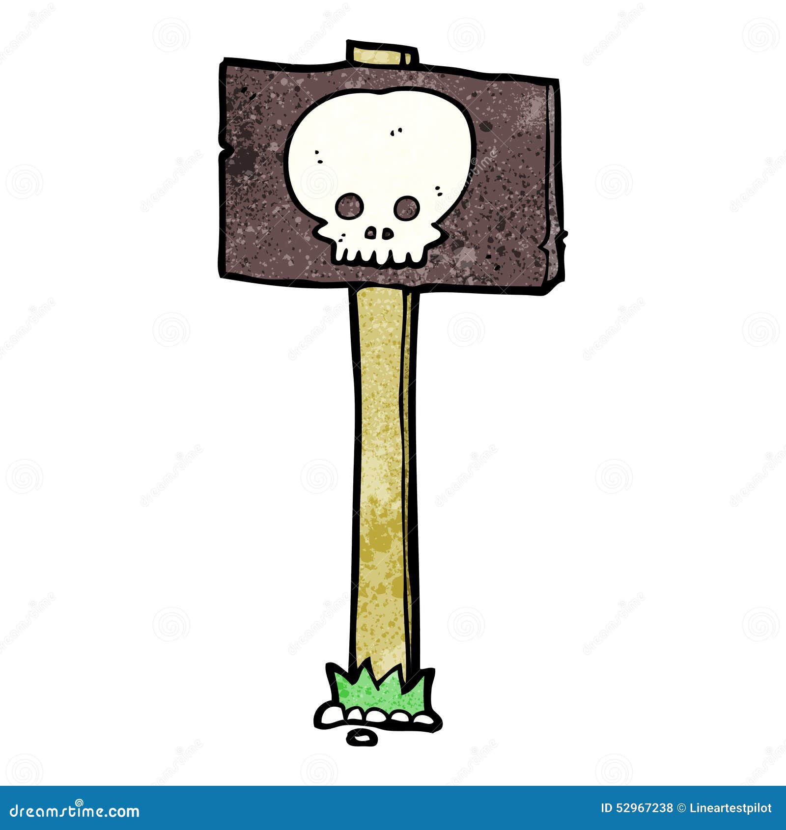 Cartoon spooky sign post stock illustration. Illustration of design ...
