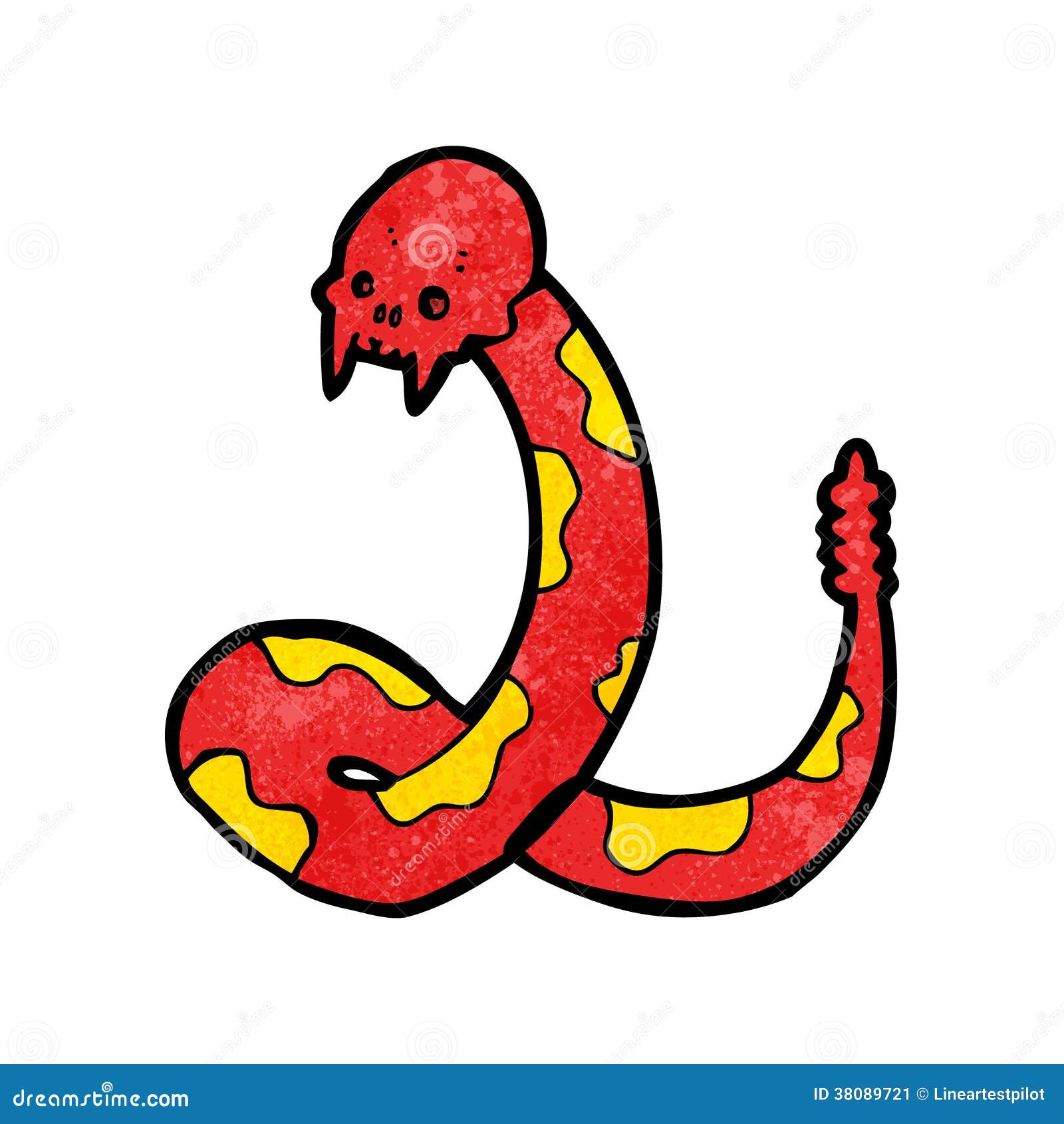 Skull With Snake Clip Art Royalty-Free Stock Image | CartoonDealer.com ...