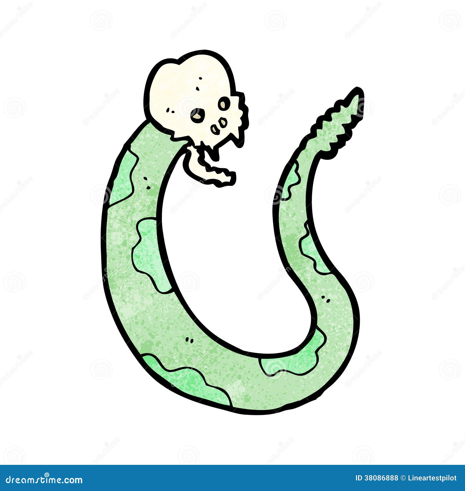 Cartoon spooky snake stock vector. Illustration of artwork - 38086888