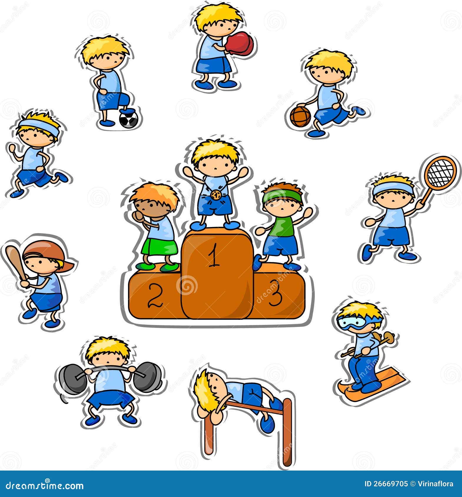 Cartoon sport icon,vector stock vector. Illustration of player - 26669705