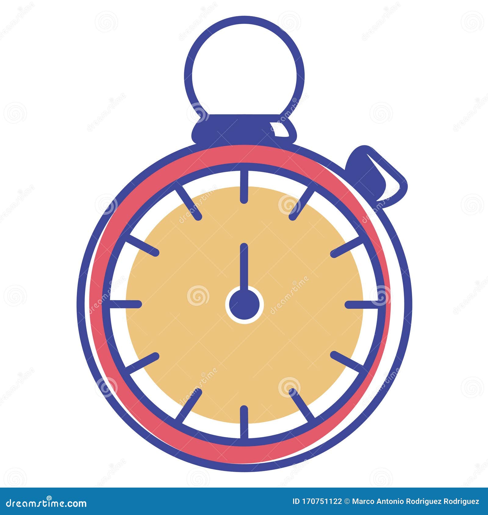 Cartoon Sports Timer Icon Illustration Isolated Stock Illustration ...