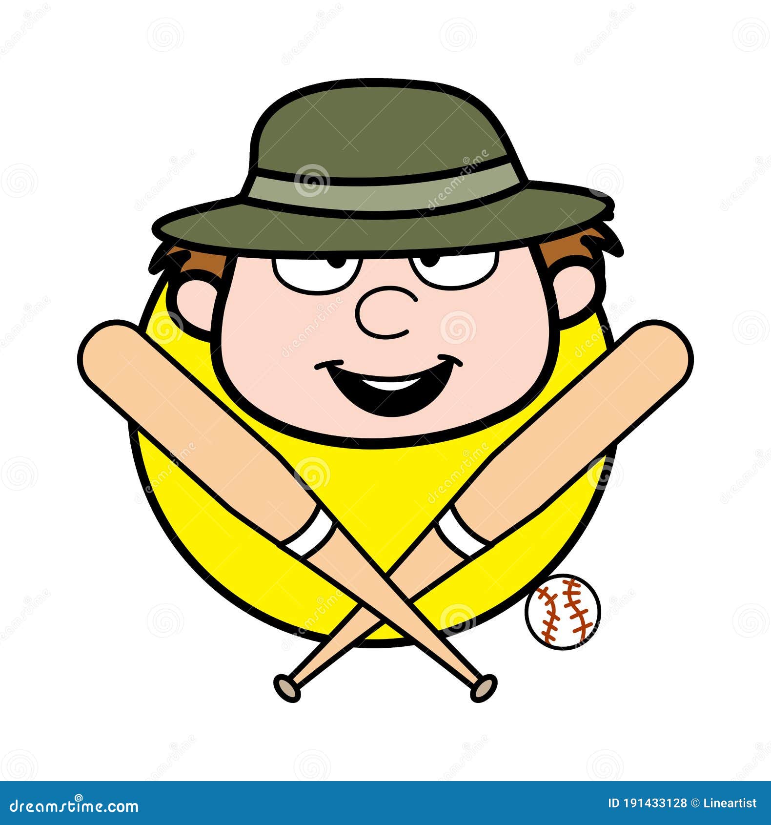 Cartoon Spy Baseball Mascot Stock Illustration - Illustration of sport ...