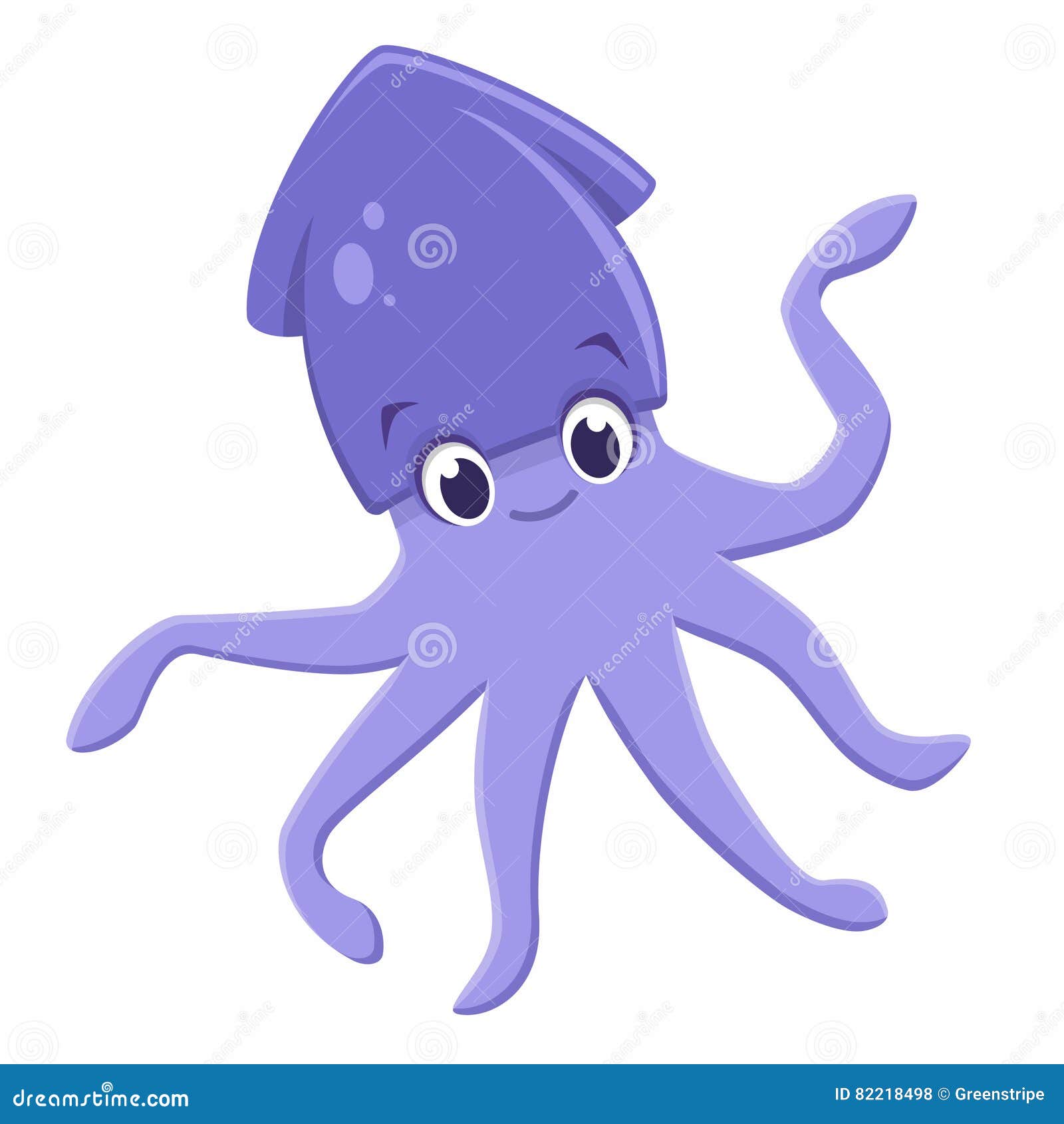 Squid, Cuttlefish, Octopus Coloring Page. Antistress Coloring Book For ...