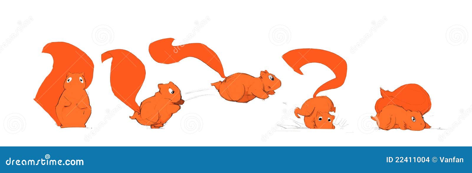 Squirrel. Hand Painted Watercolor Clipart For Design Isolated On White ...