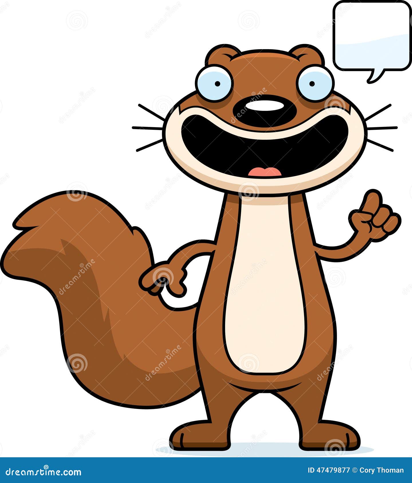 Cartoon Squirrel Talking stock vector. Illustration of graphic - 47479877