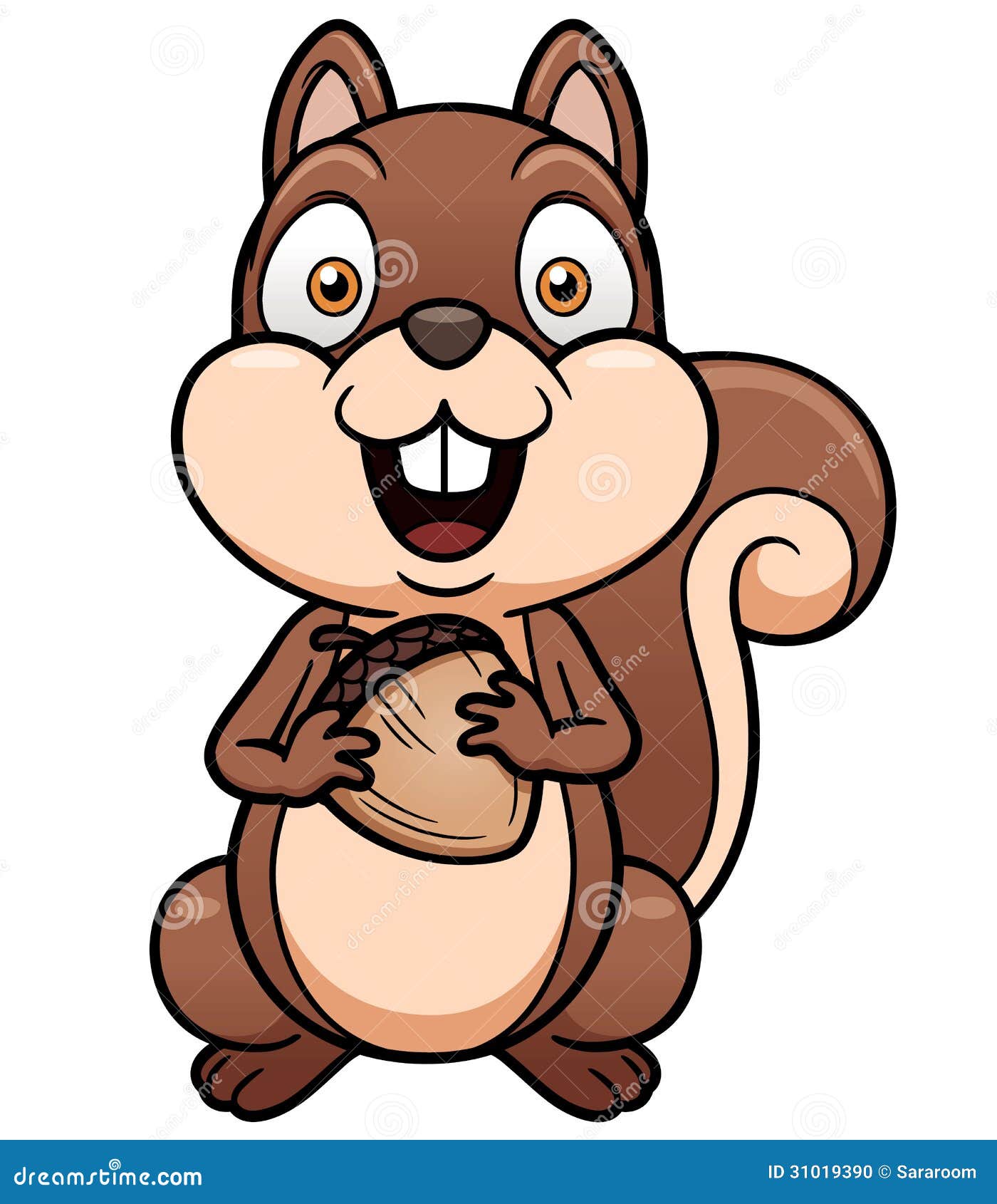 Cartoon Squirrel Stock Photo - Image: 31019390