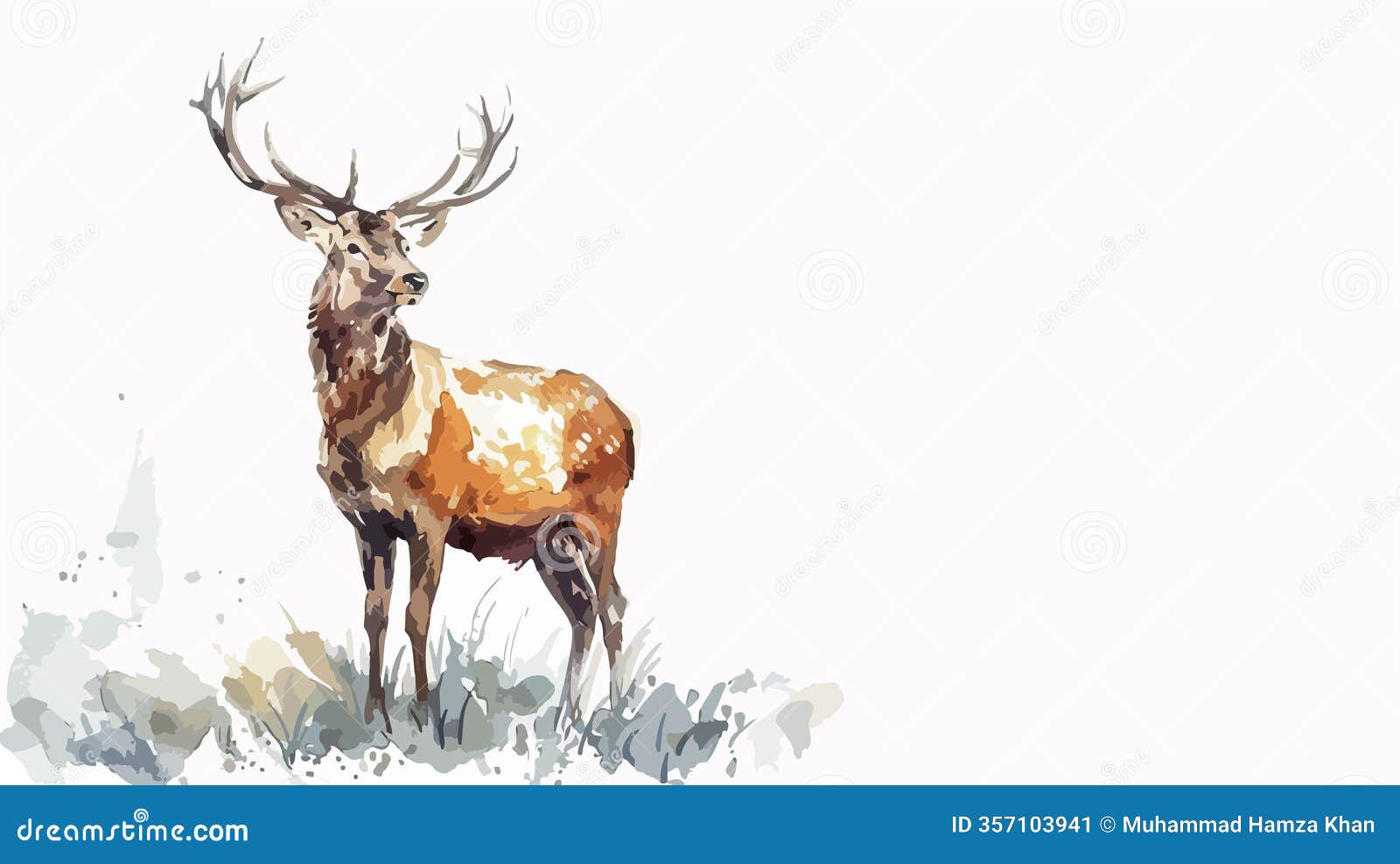 Cartoon Stag Animation Vector Illustration for Creative Projects Stock ...