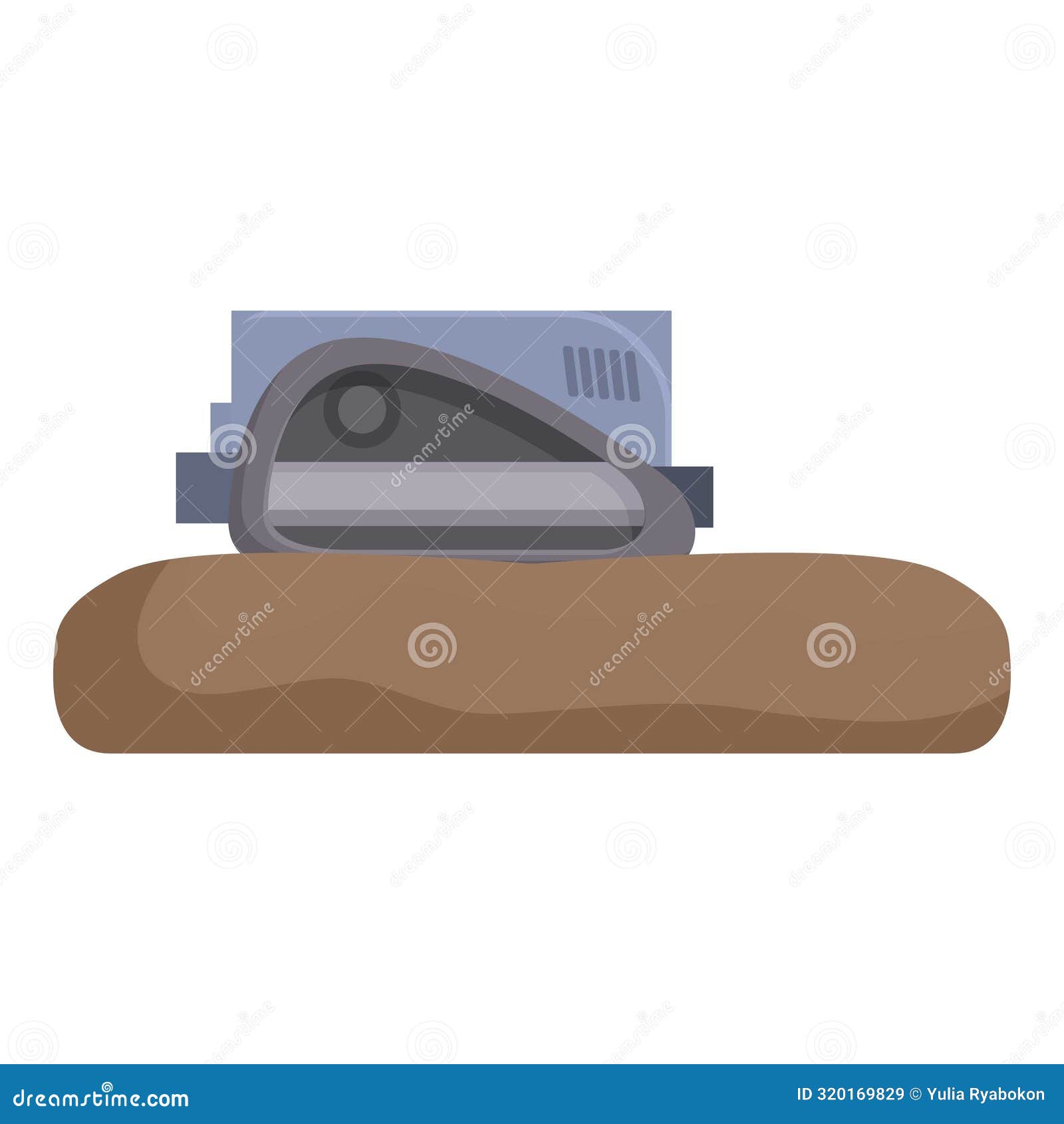 Cartoon Stapler On Wooden Surface Illustration | CartoonDealer.com ...