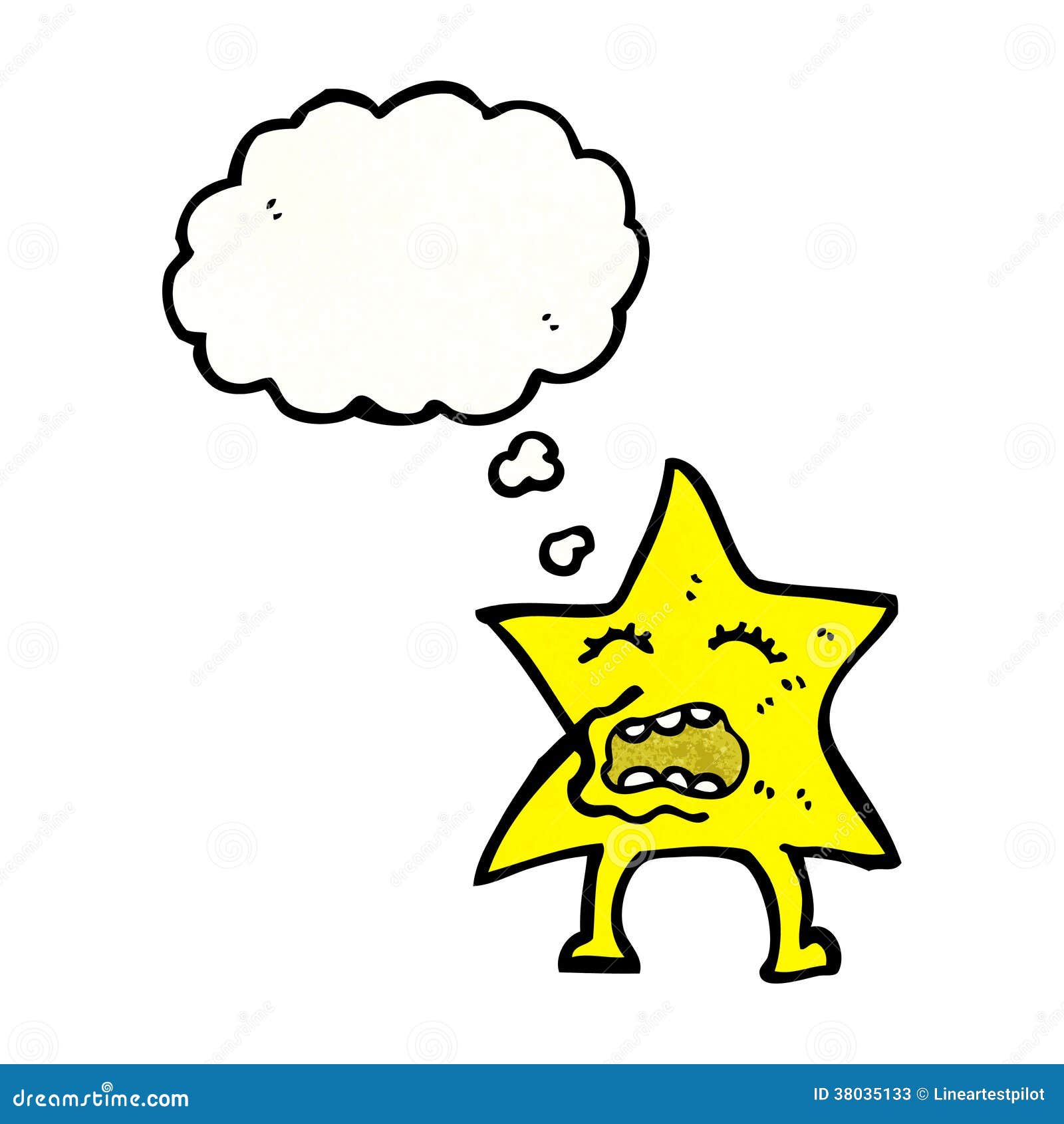 Cartoon star stock vector. Illustration of funny, drawn - 38035133