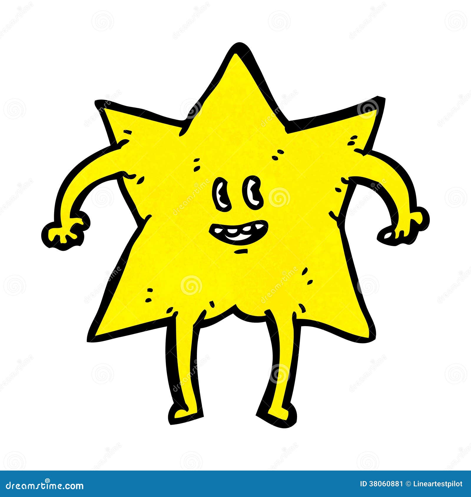 Cartoon star stock vector. Illustration of cartoon, drawn - 38060881