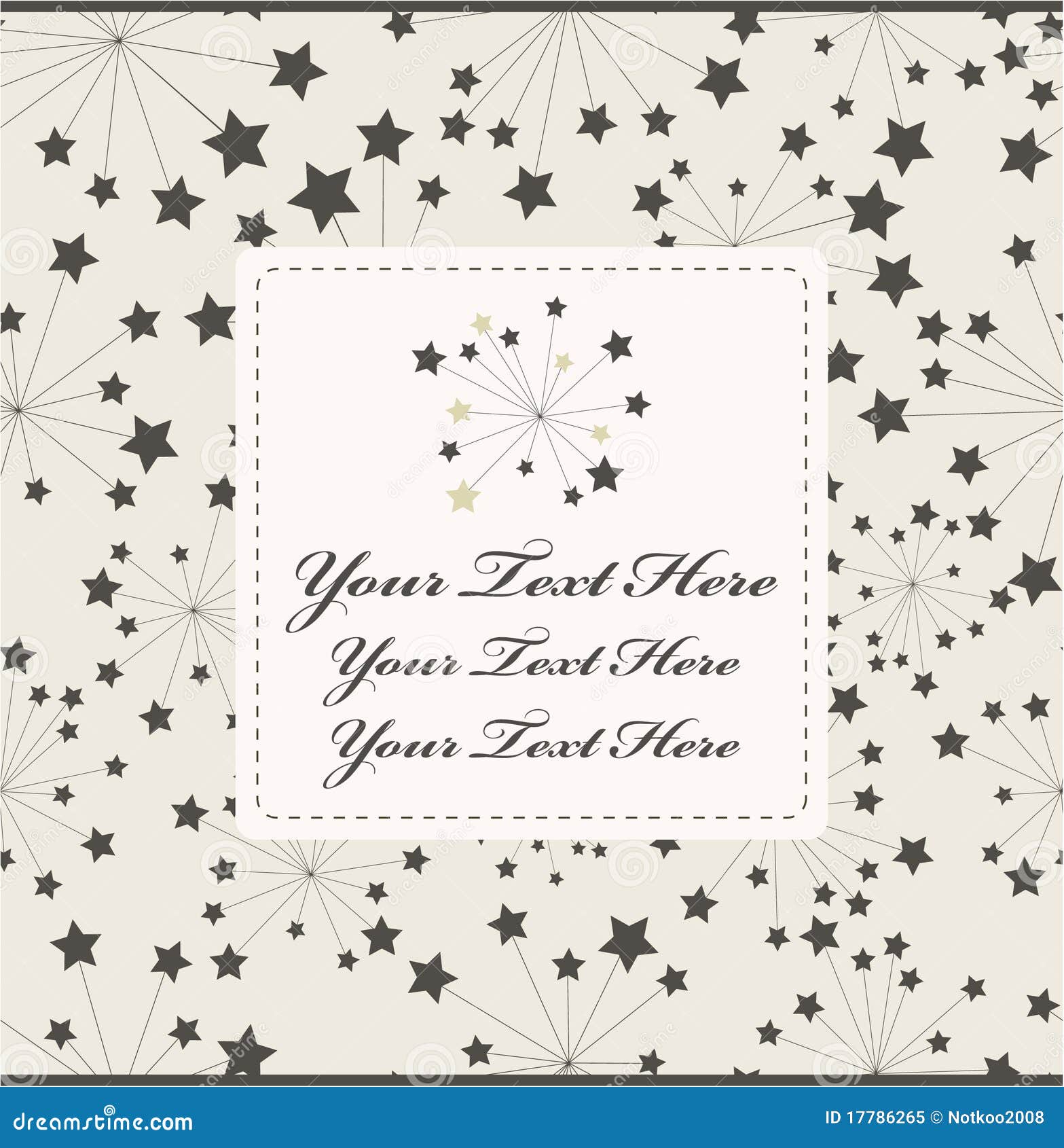 Cartoon star card stock vector. Illustration of party - 17786265