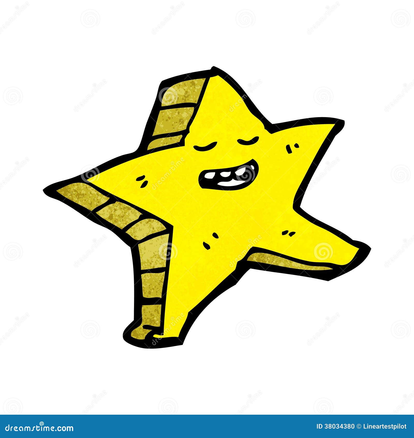 Cartoon star character stock vector. Illustration of funny - 38034380